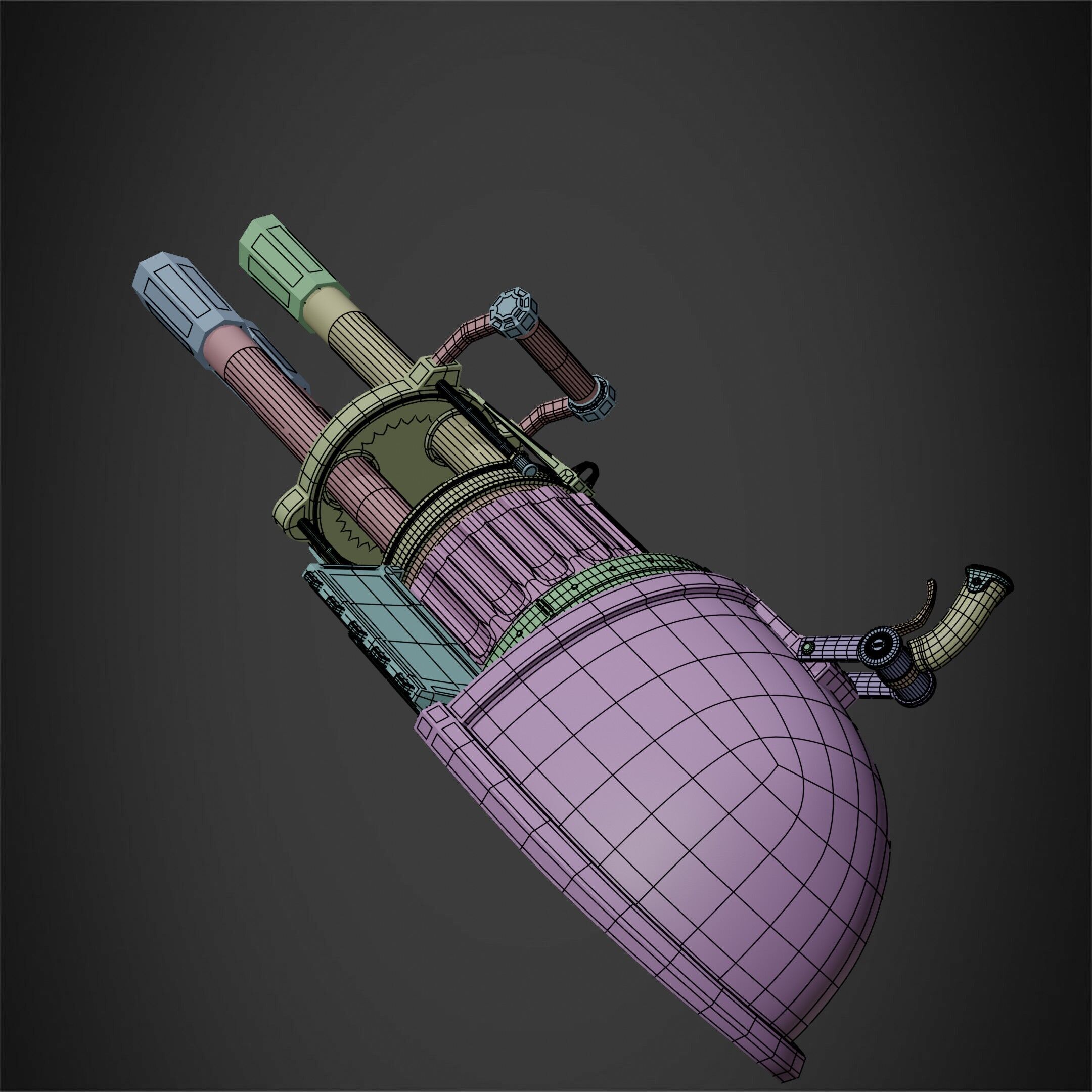 Arcane Jinx Pow Pow Gun for Cosplay 3D model 3D printable | CGTrader