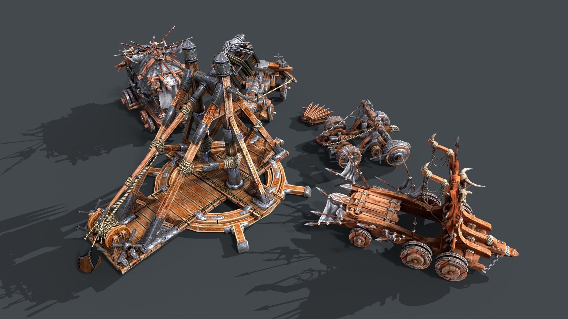 3D model Medieval War Machines VR / AR / low-poly | CGTrader