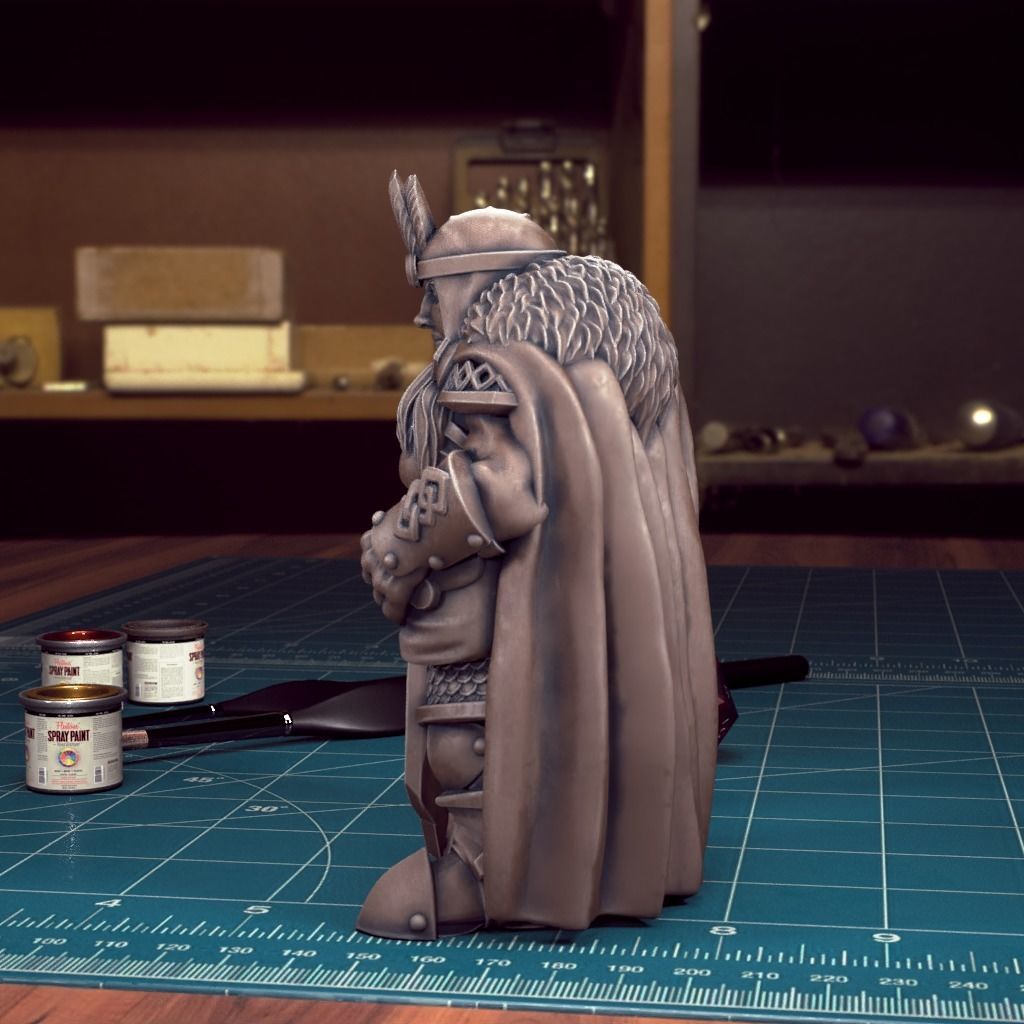 Female Dwarf 05 - Pre-Supported 3D model 3D printable | CGTrader