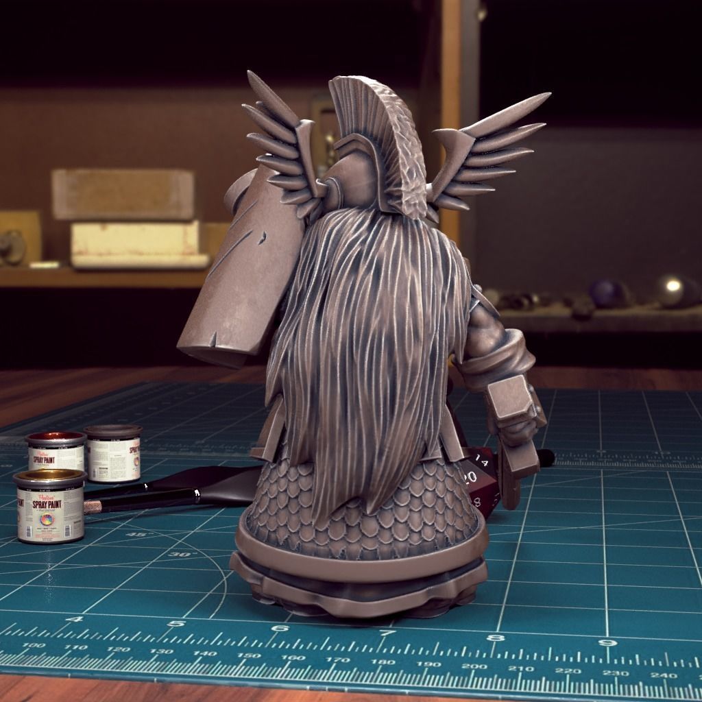 Female Dwarf 02 - Pre-Supported 3D model 3D printable | CGTrader
