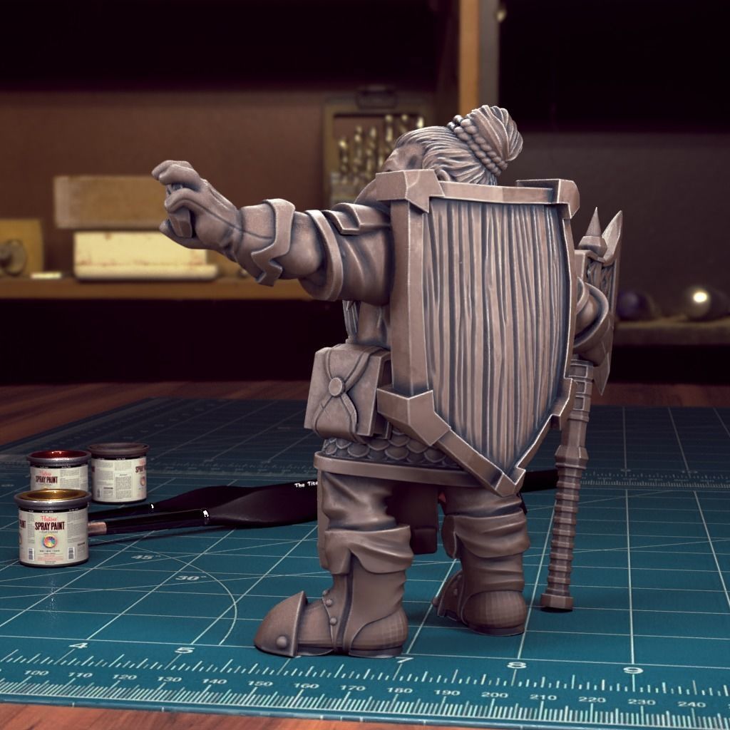 Male Dwarf 05 - Pre-Supported 3D model 3D printable | CGTrader
