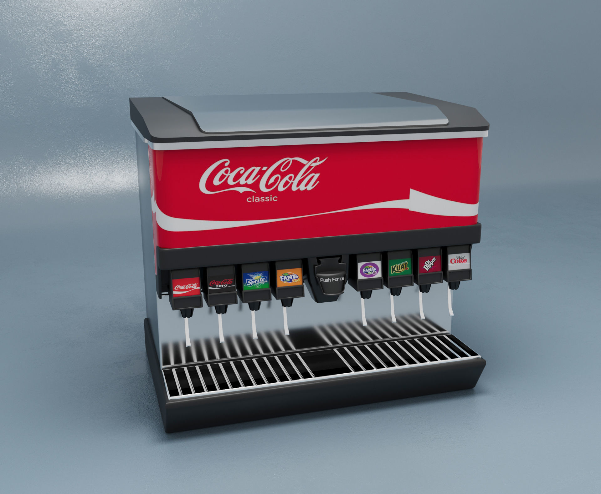 Soda Drink Machine 3D model | CGTrader