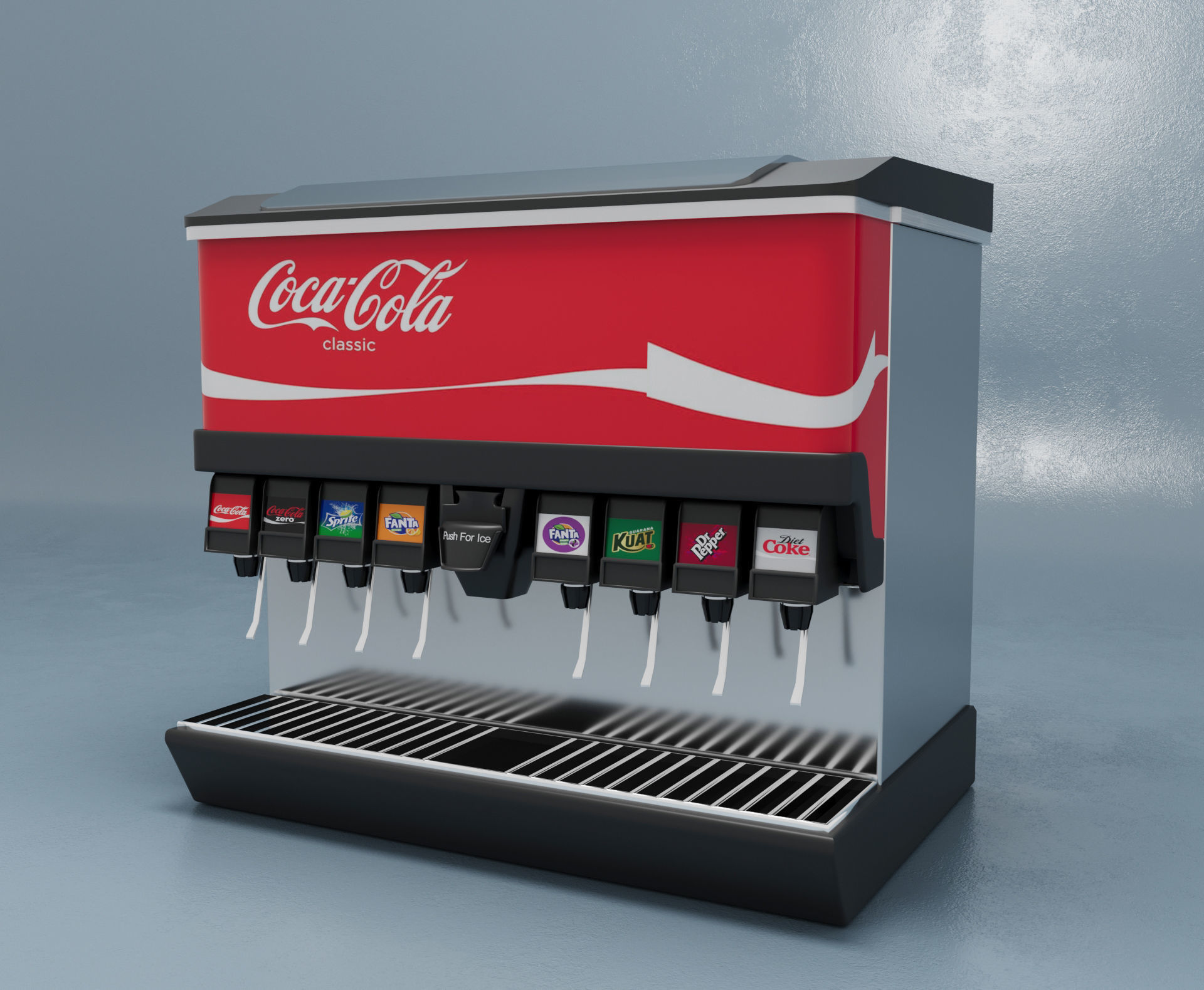 Soda Drink Machine 3D model | CGTrader