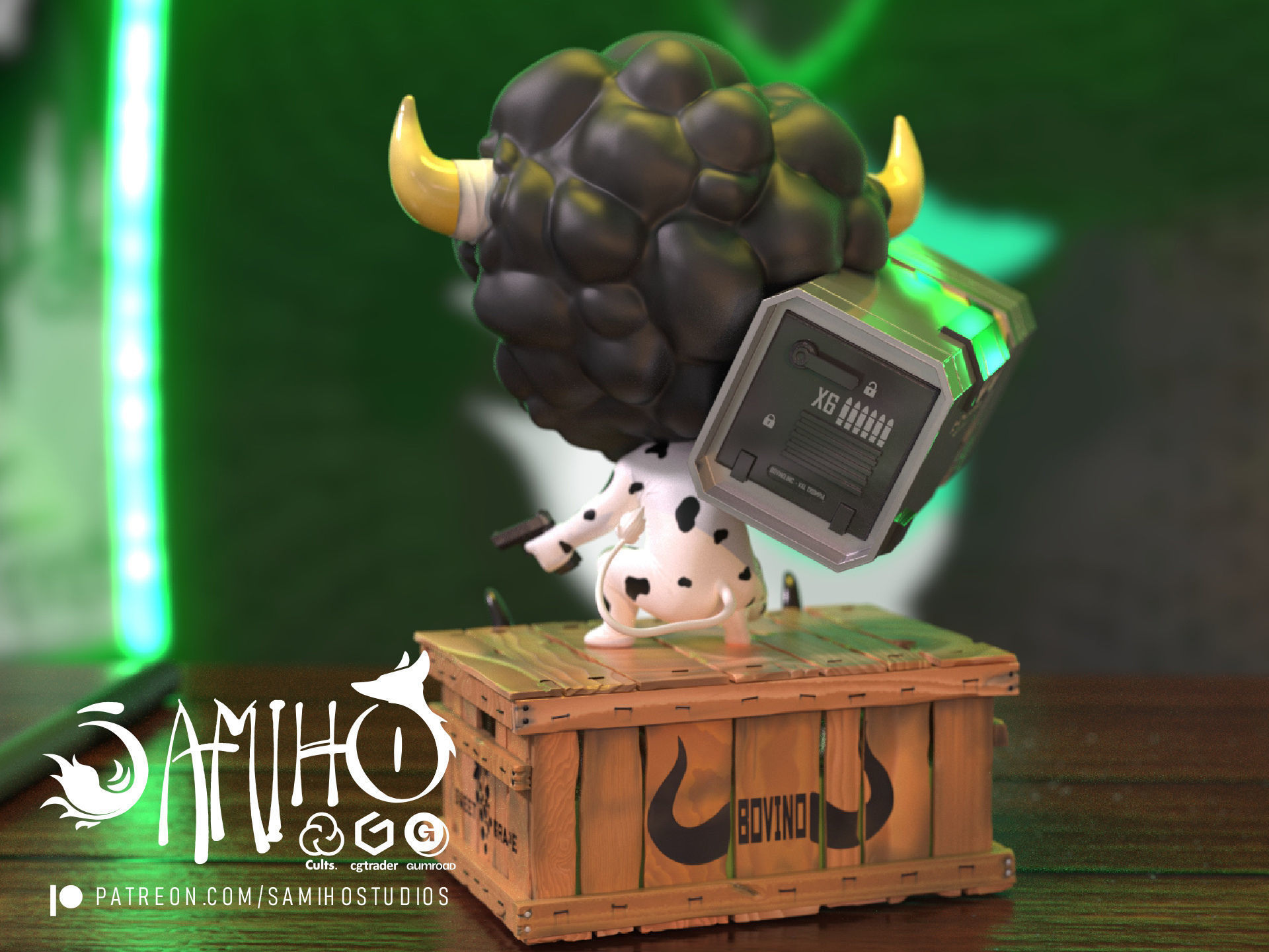 SAMIHO STUDIOS - LAMBO BAZOOKA SCENE - STLs ready for printing 3D model ...