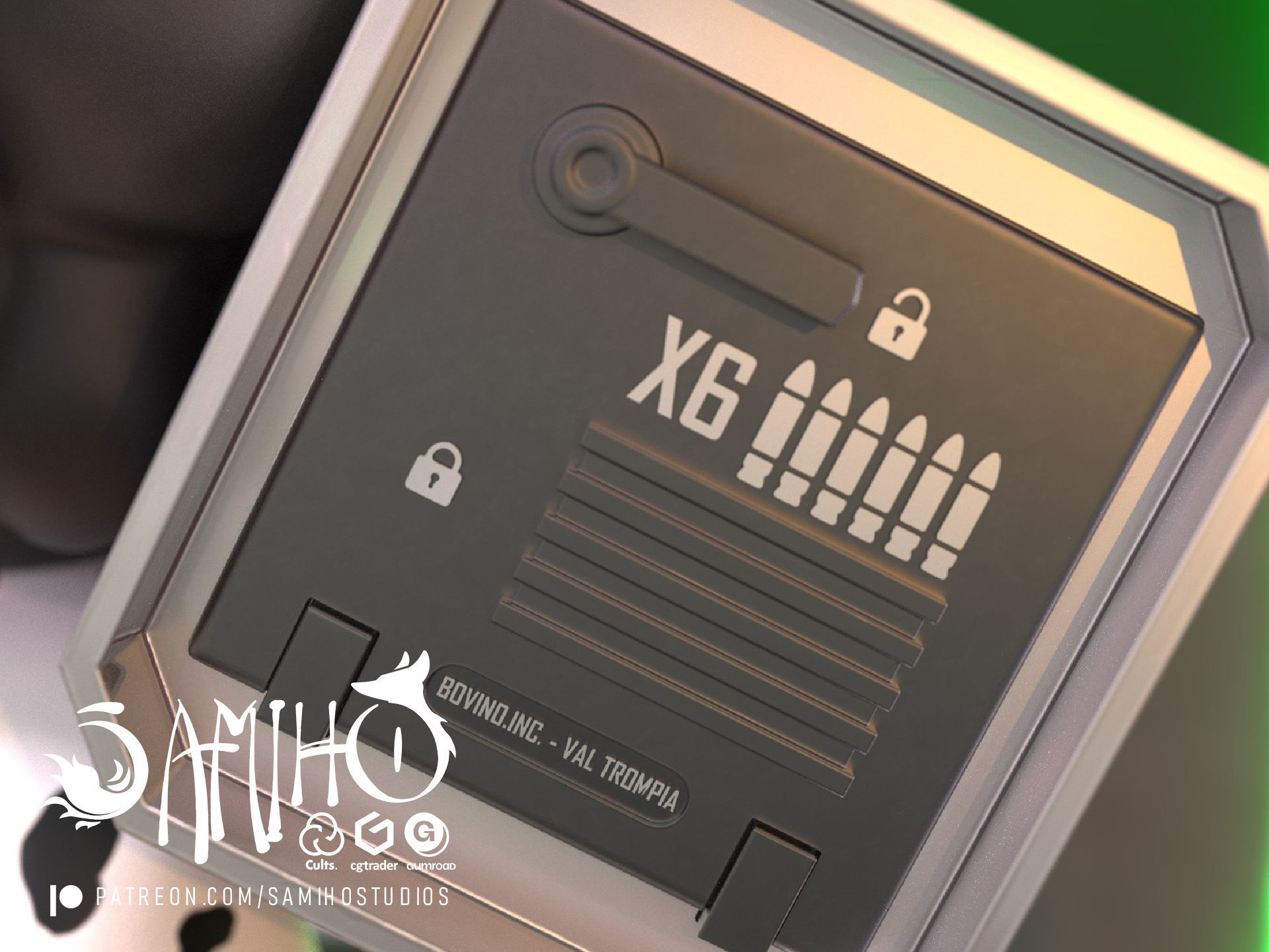 SAMIHO STUDIOS - LAMBO BAZOOKA SCENE - STLs ready for printing 3D model ...