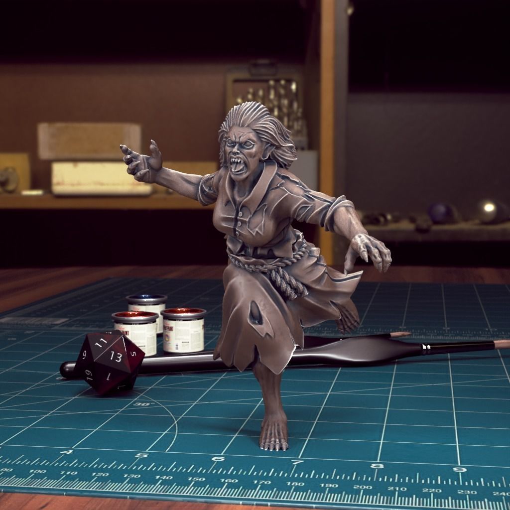 Vampire Spawn 08 - Pre-Supported 3D model 3D printable | CGTrader