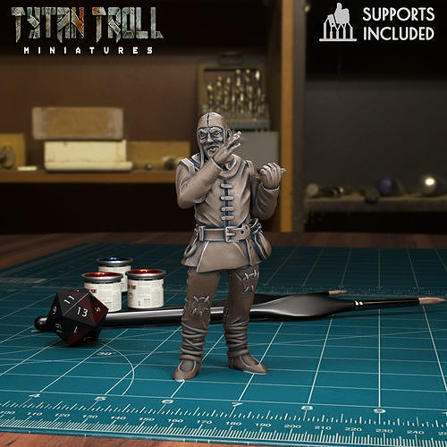 Mob Villager 07 - Pre-Supported 3D model 3D printable | CGTrader