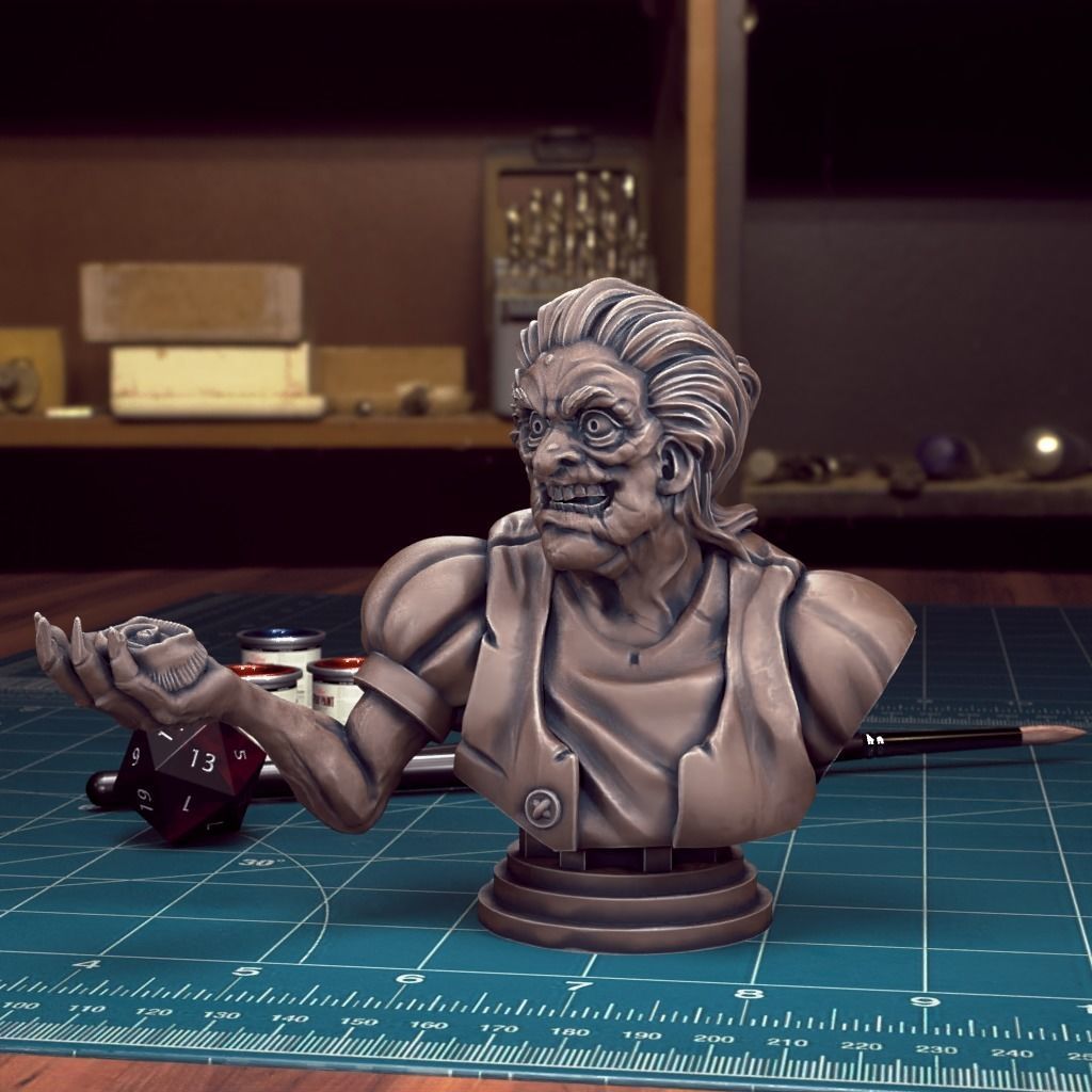 Curse of Strahd - Morgantha Bust - Pre-Supported 3D model 3D printable ...