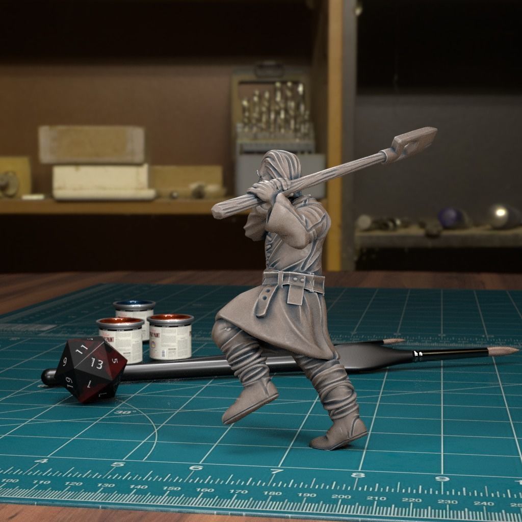 Mob Villager 05 - Pre-Supported 3D model 3D printable | CGTrader