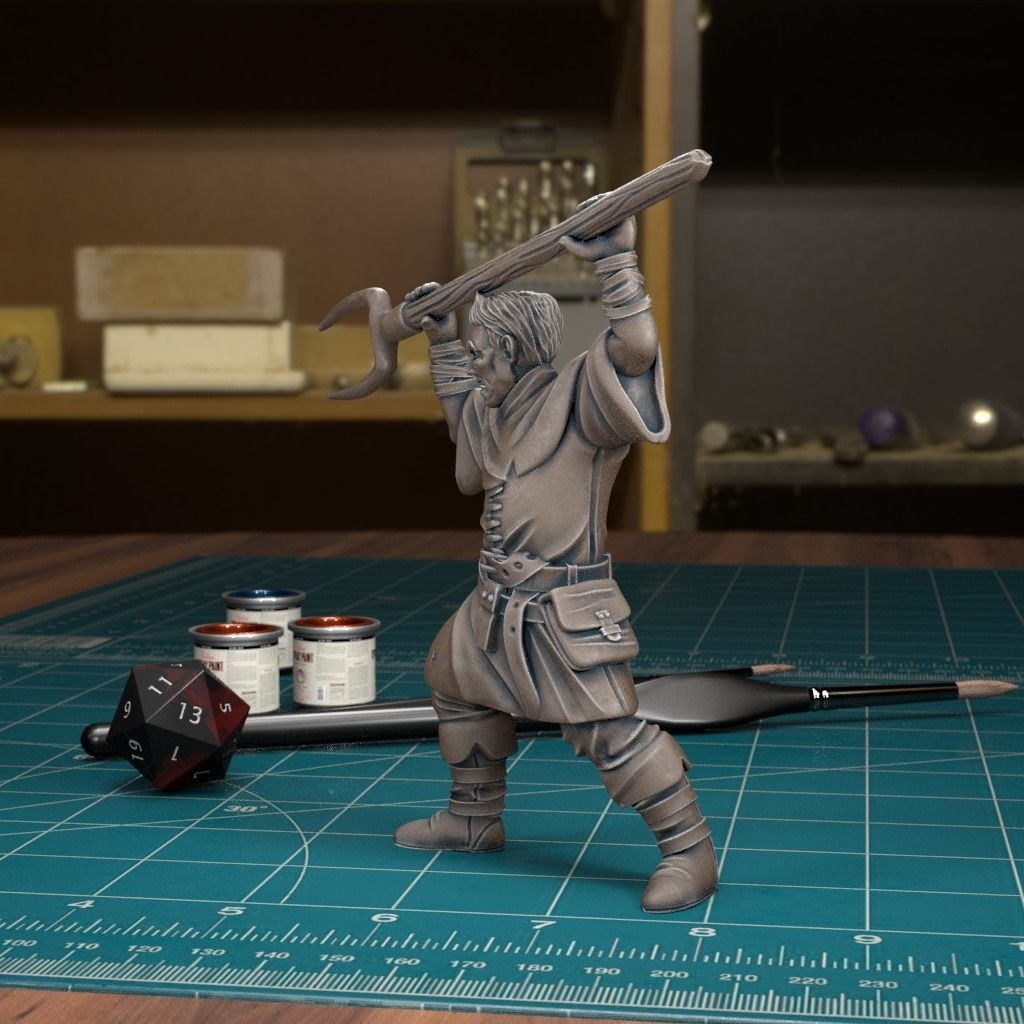 Mob Villager 03 - Pre-Supported 3D model 3D printable | CGTrader