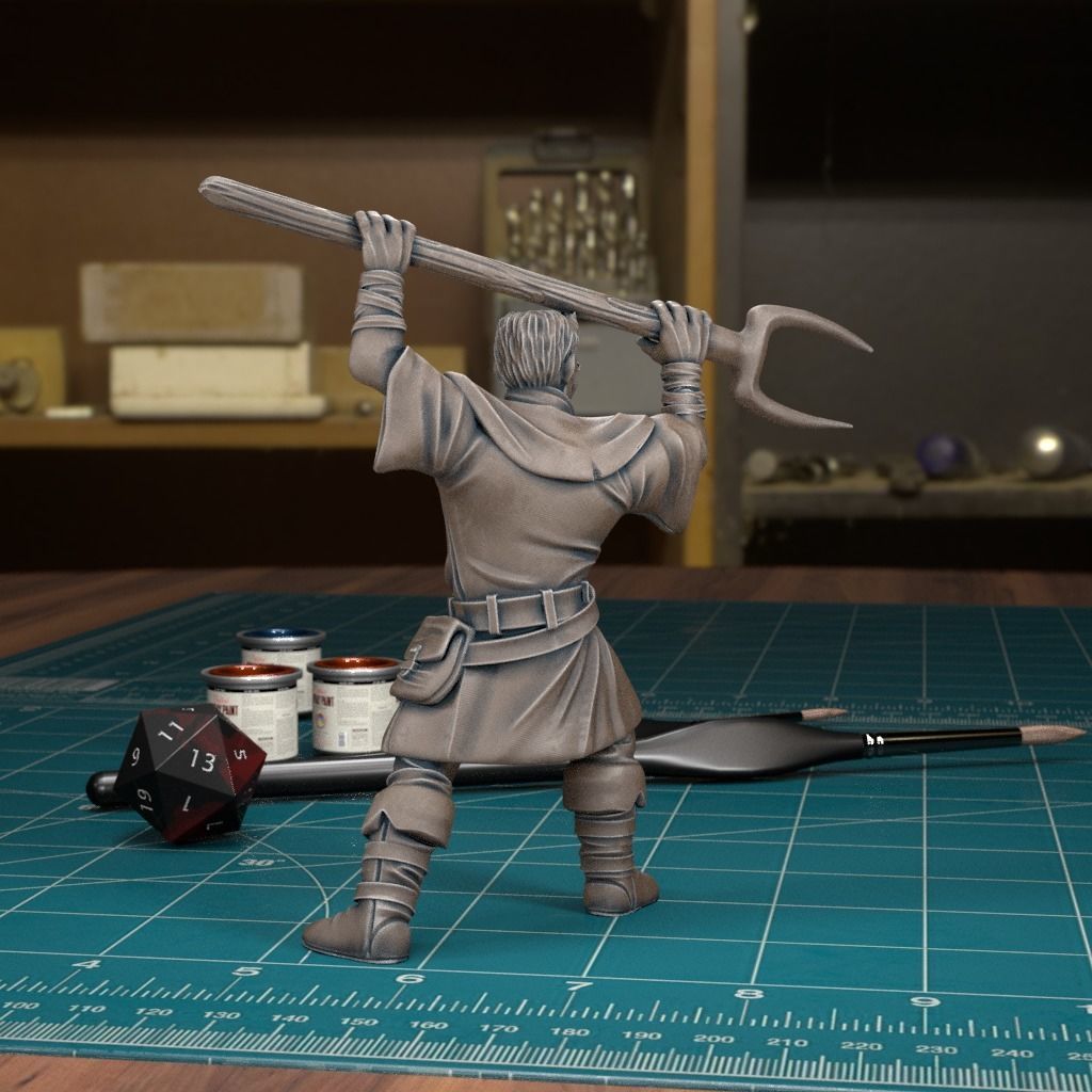 Mob Villager 03 - Pre-Supported 3D model 3D printable | CGTrader