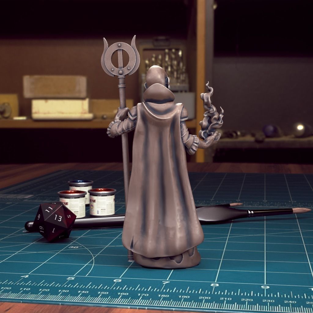 Curse of Strahd - Mordenkainen - Pre-Supported 3D model 3D printable ...