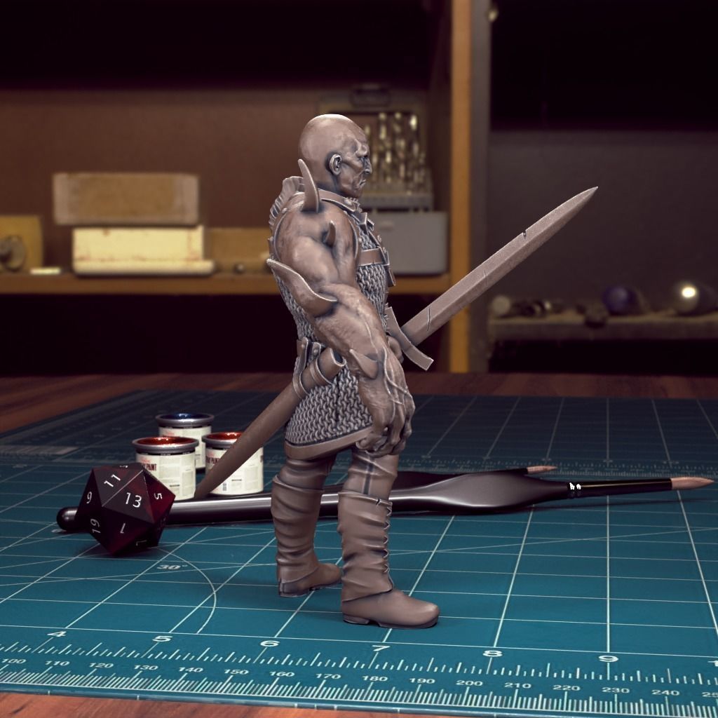 Curse of Strahd - Izek - Pre-Supported 3D model 3D printable | CGTrader