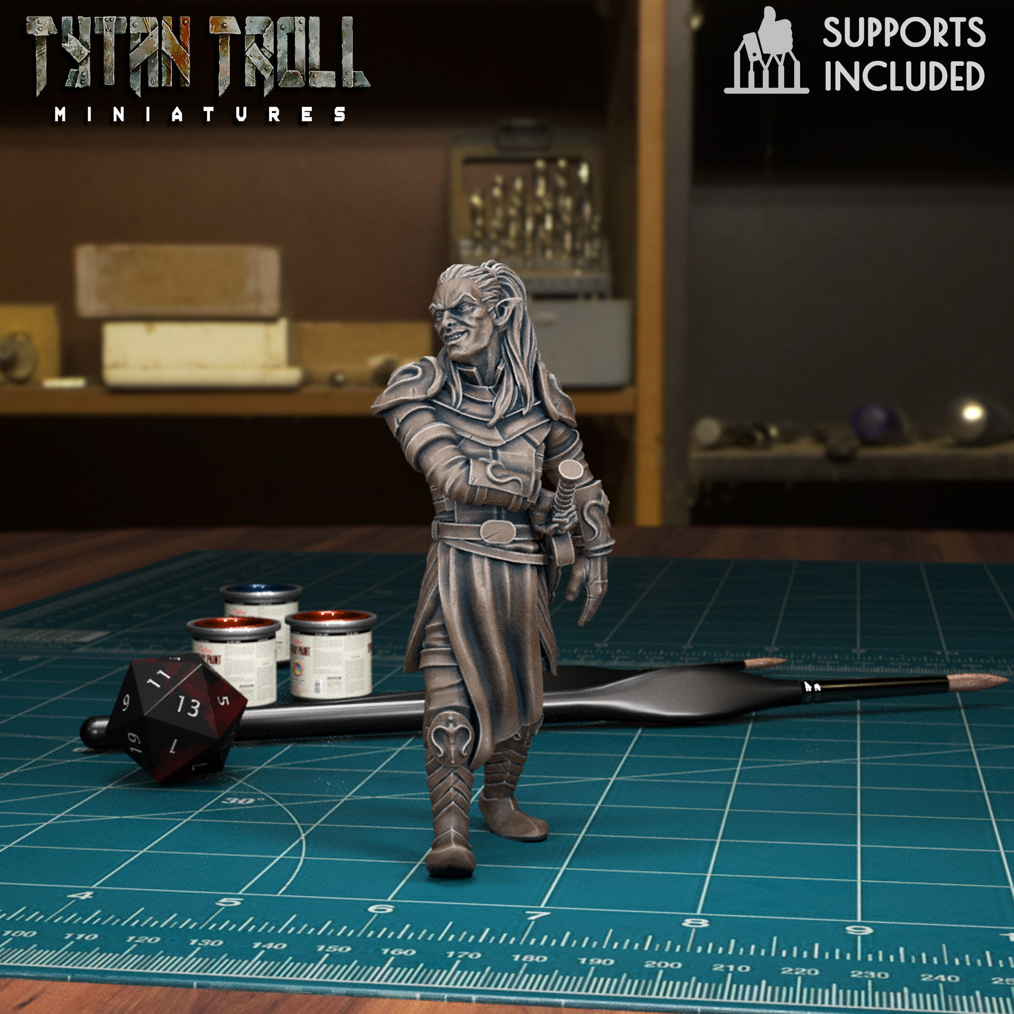 Curse of Strahd - Rahadin Bust Mini Combo - Pre-Supported 3D model 3D ...