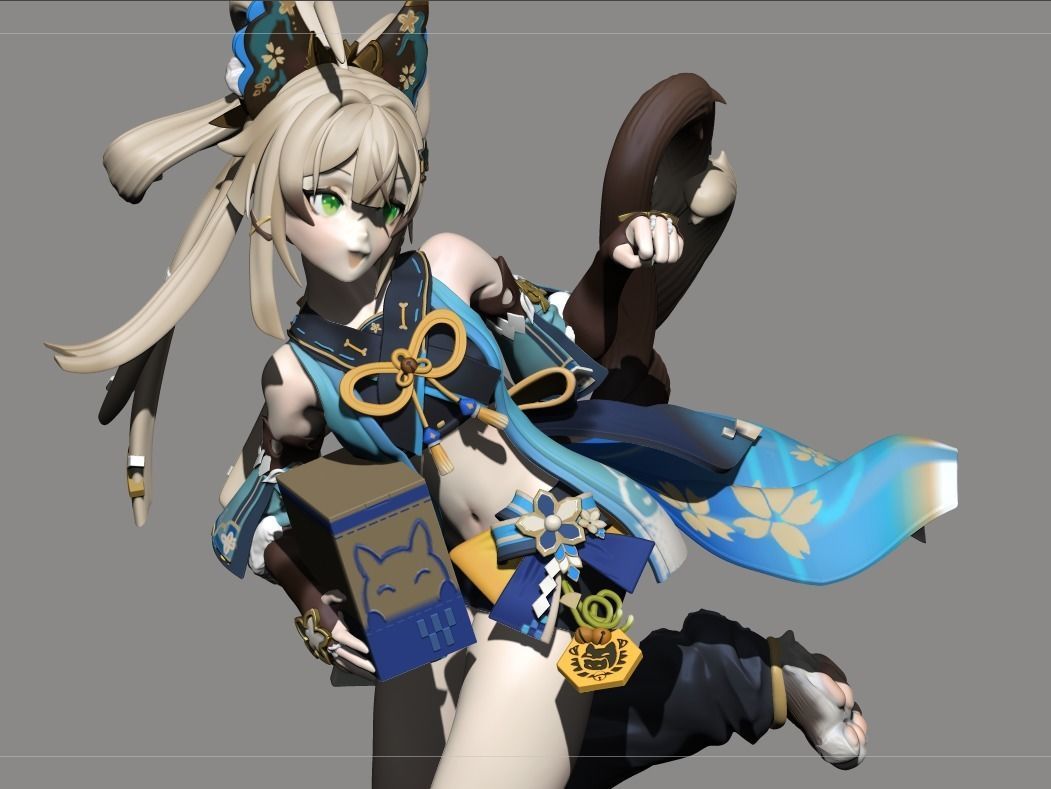 Kirara Genshin Impact 3D model 3D printable | CGTrader