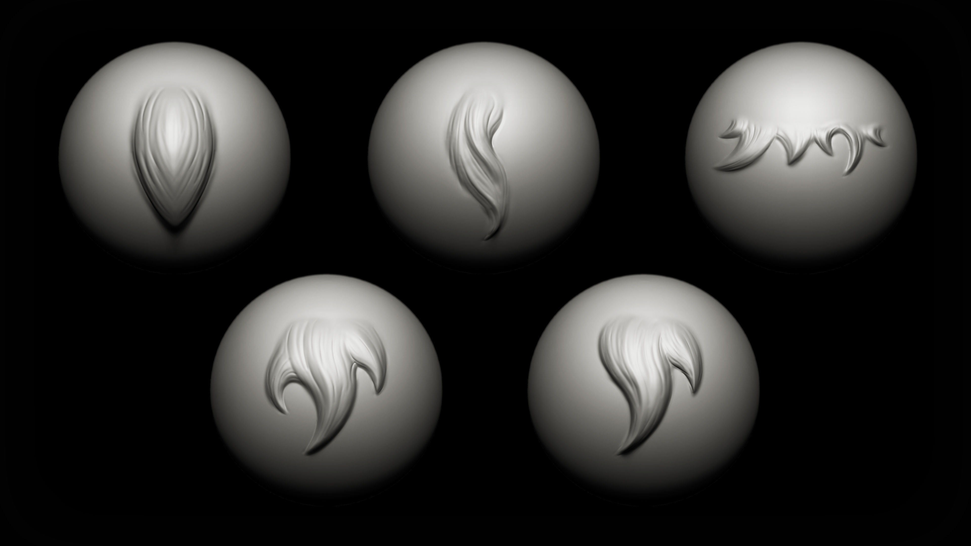 Zbrush and Blender - 20 Stylized Fur VDM Brush 3D model | CGTrader