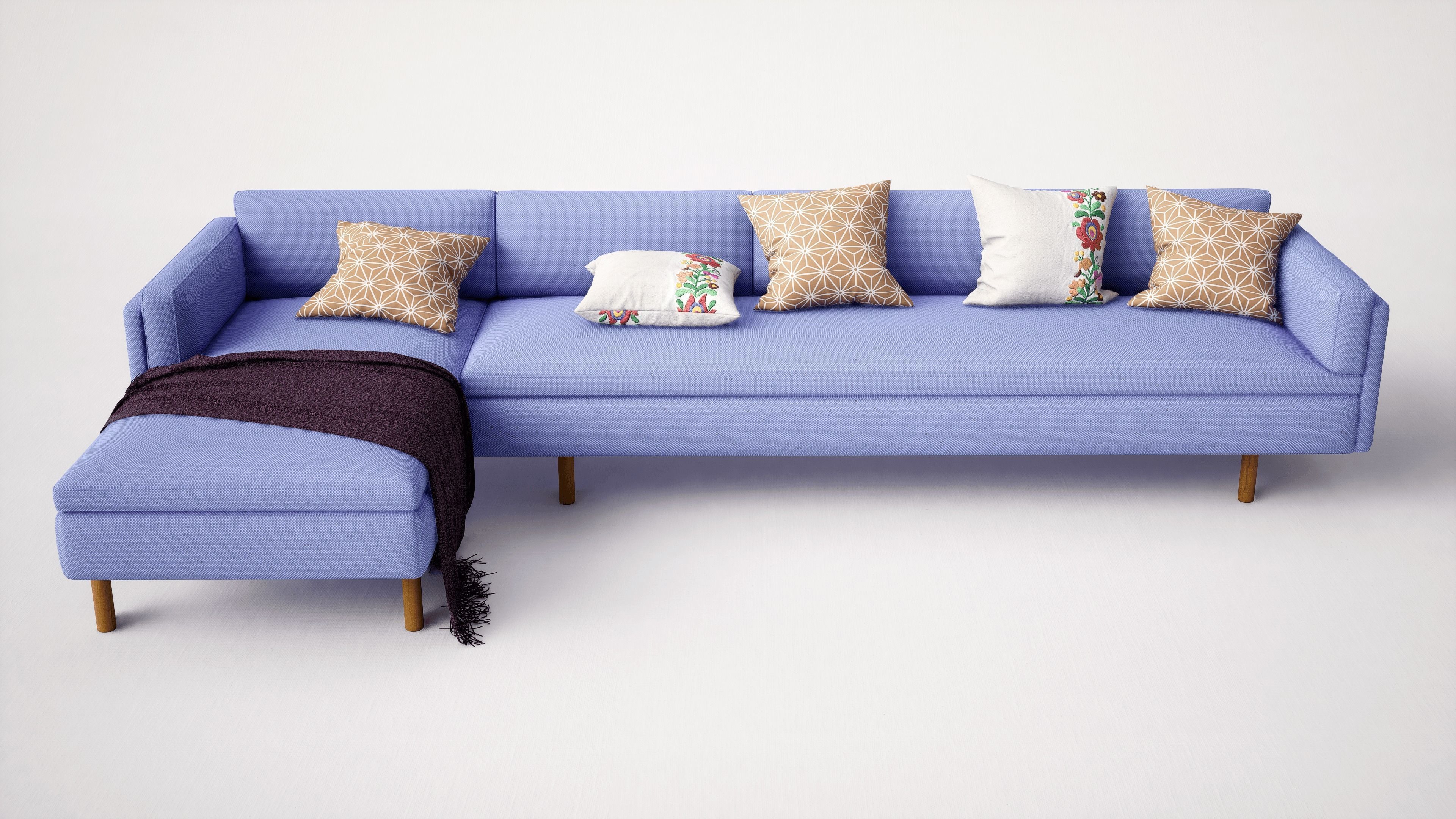 Bloster sectional sofa 3D model | CGTrader