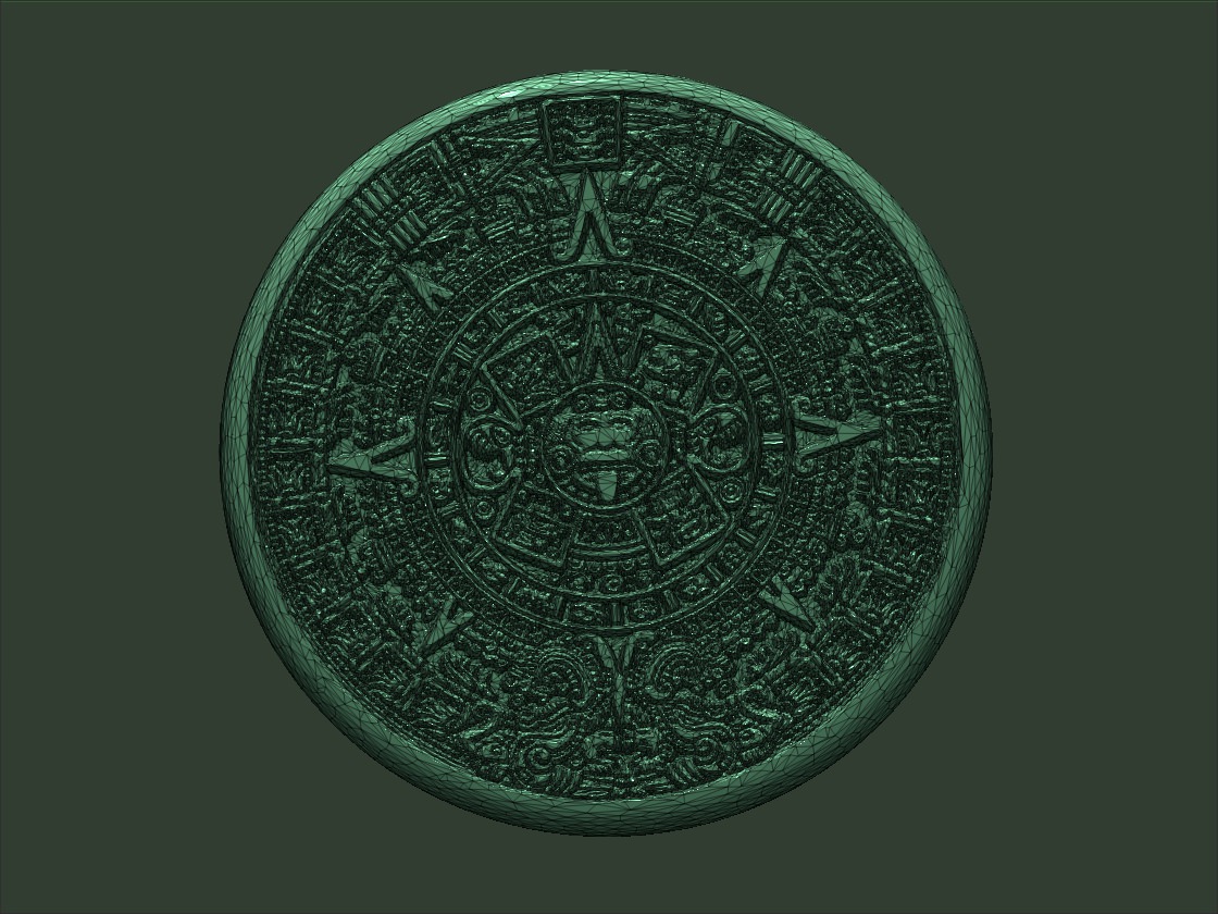 Aztec Calendar 3D model 3D printable | CGTrader