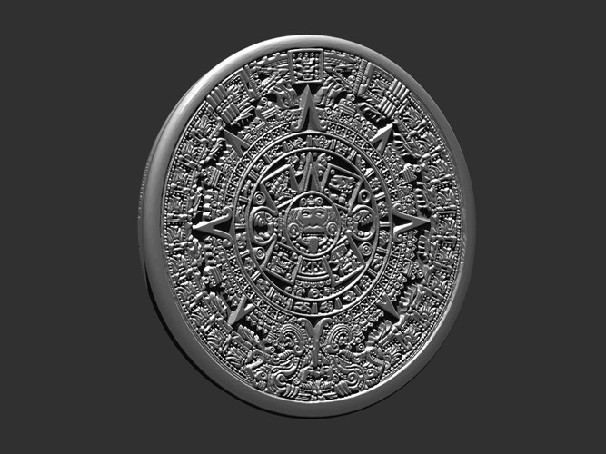 Aztec Calendar 3D Model 3D printable .obj .stl .ztl - CGTrader.com