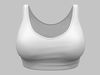 3D model White Bralet Casual Top VR / AR / low-poly | CGTrader
