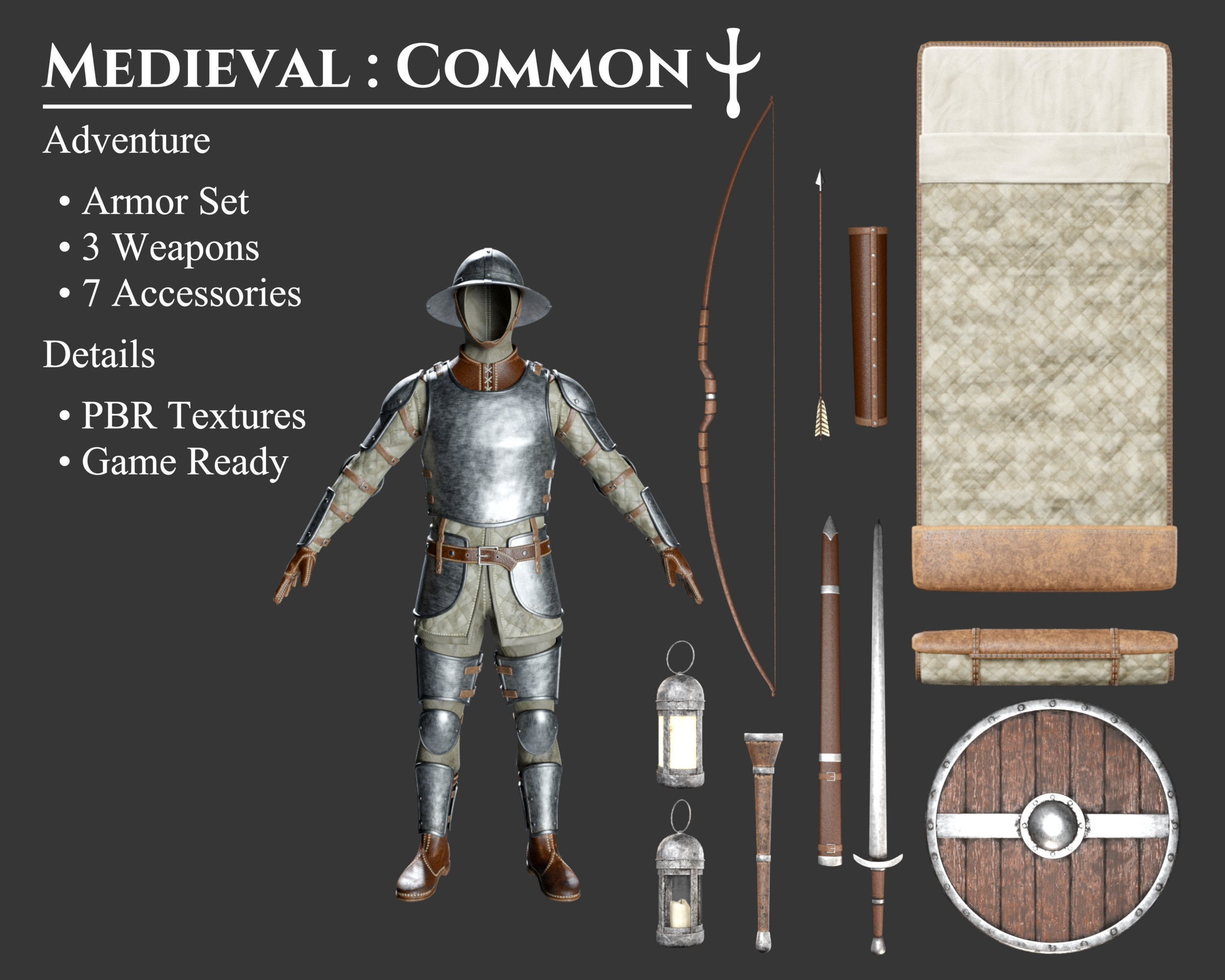 Medieval Collection Common Adventure VR / AR / low-poly | CGTrader