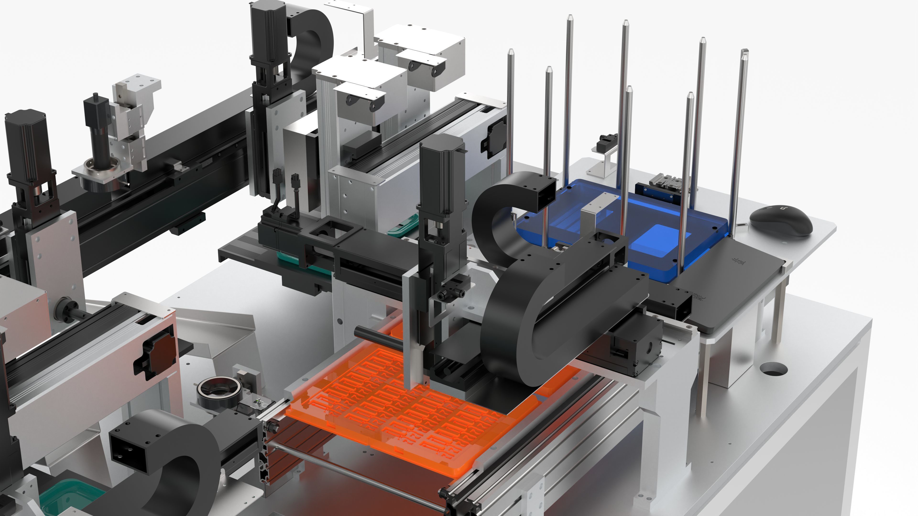 Automatic Film Fingerprint Recognition Assembly Machine 3D model | CGTrader