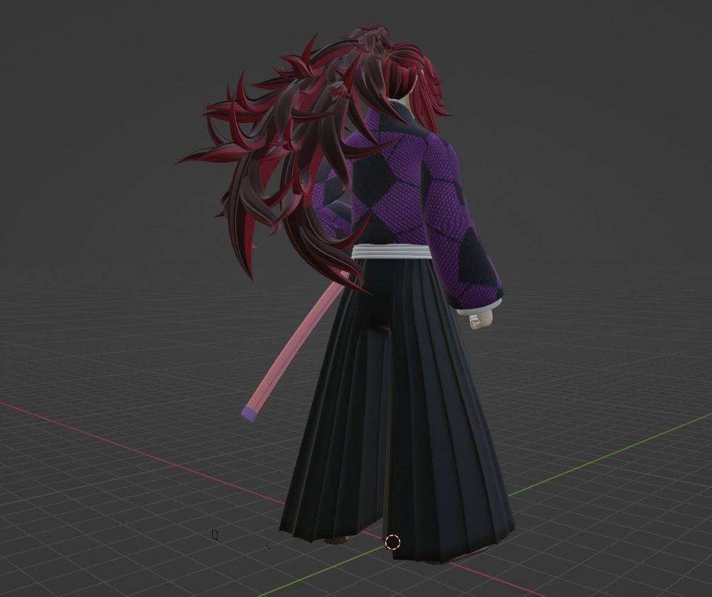 Kokushibo - Demon Slayer 3D model rigged | CGTrader