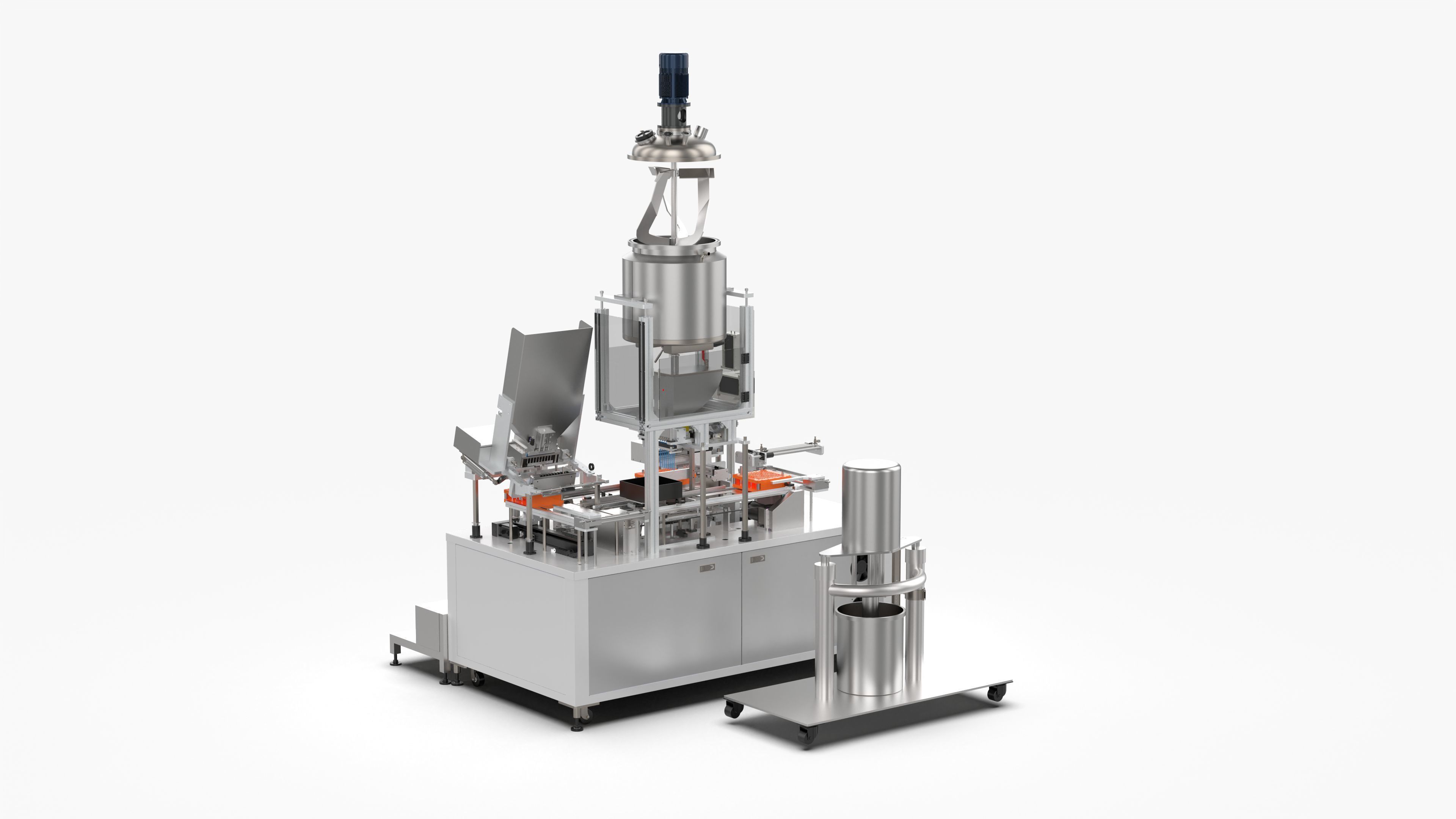 Fully Automatic Tube Loading and Glue Collection Machine 3D model ...