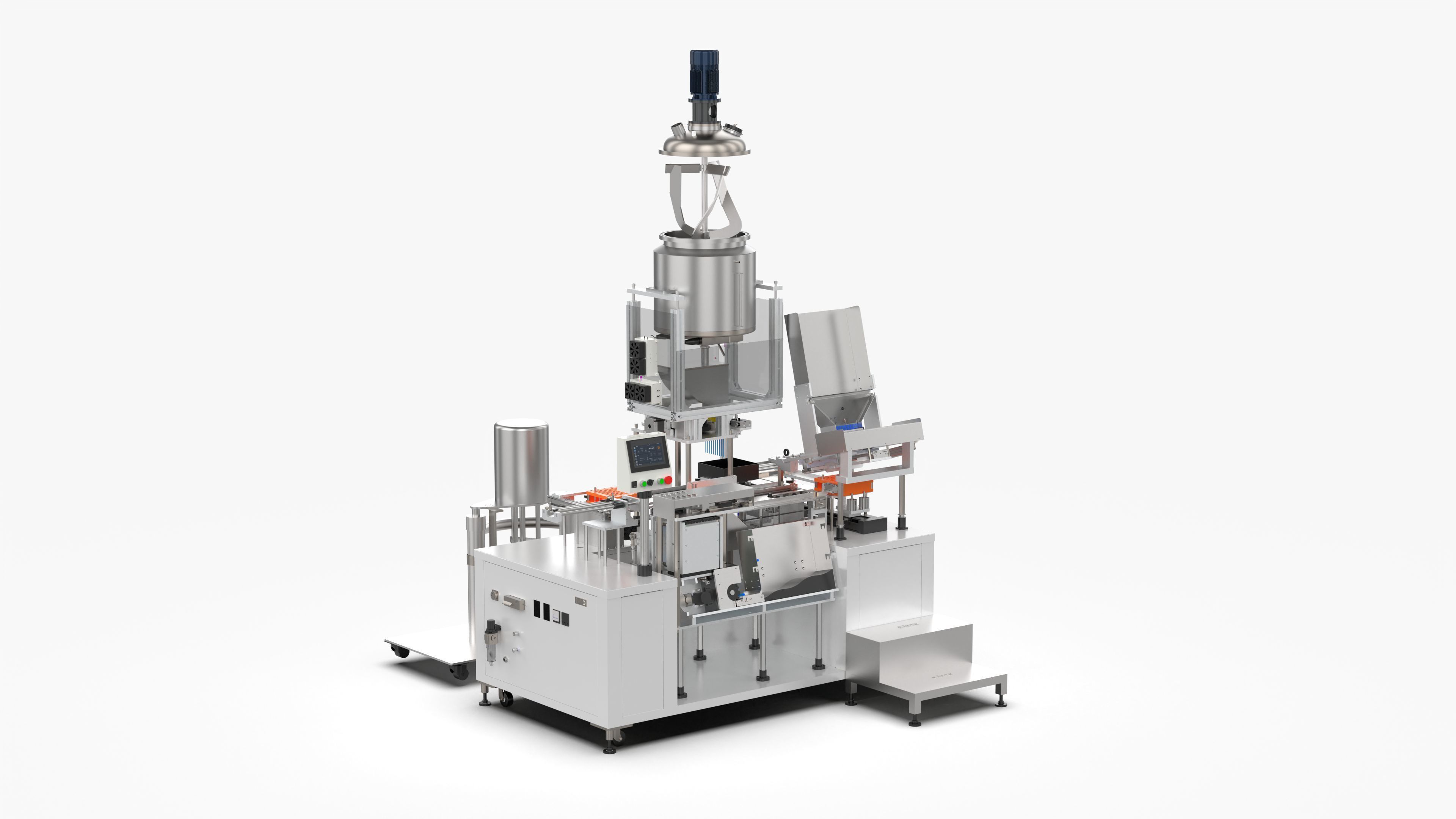 Fully Automatic Tube Loading and Glue Collection Machine 3D model ...