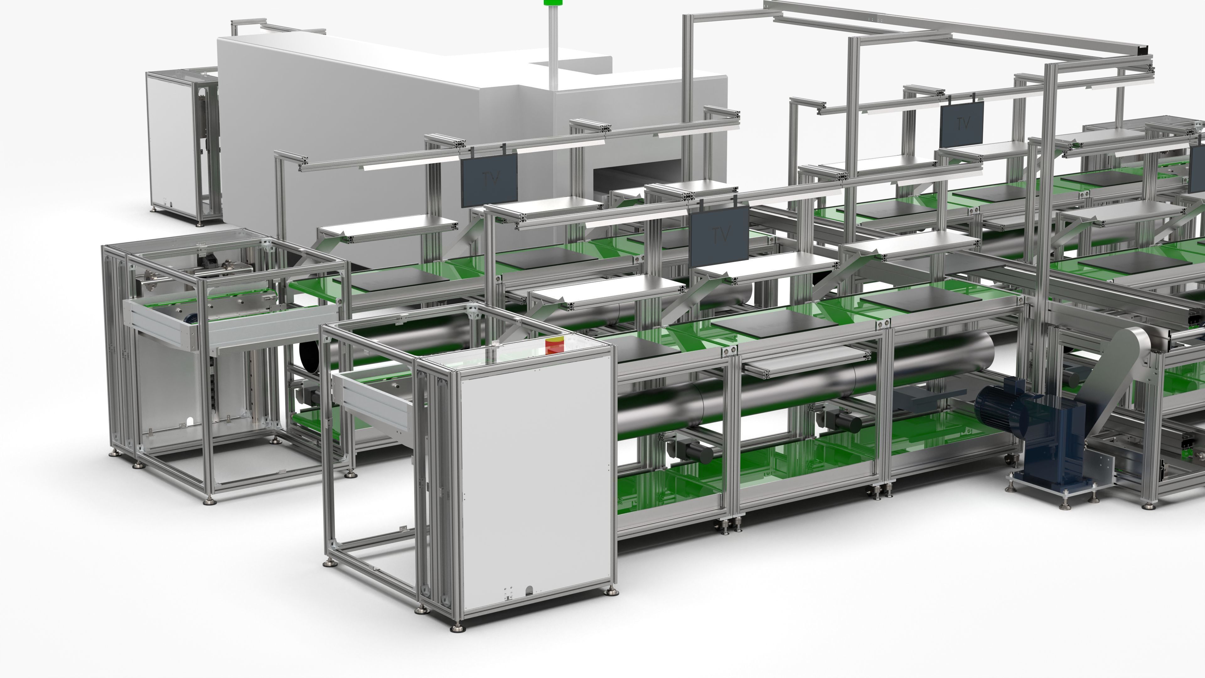 Selective Soldering Production Line 3D model | CGTrader