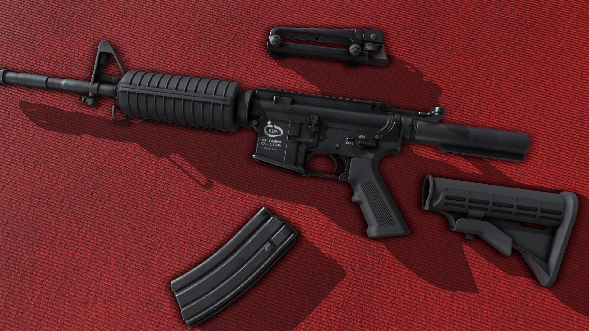 3D model M4A1 Rifle VR / AR / low-poly | CGTrader