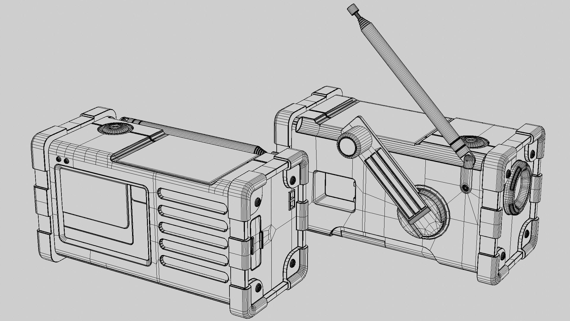 3D model Emergency Radio SANGEAN MMR-88 VR / AR / low-poly | CGTrader
