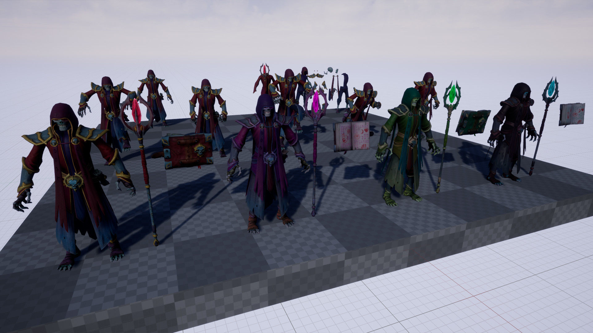 3D model Skeleton Sorcerer VR / AR / low-poly | CGTrader