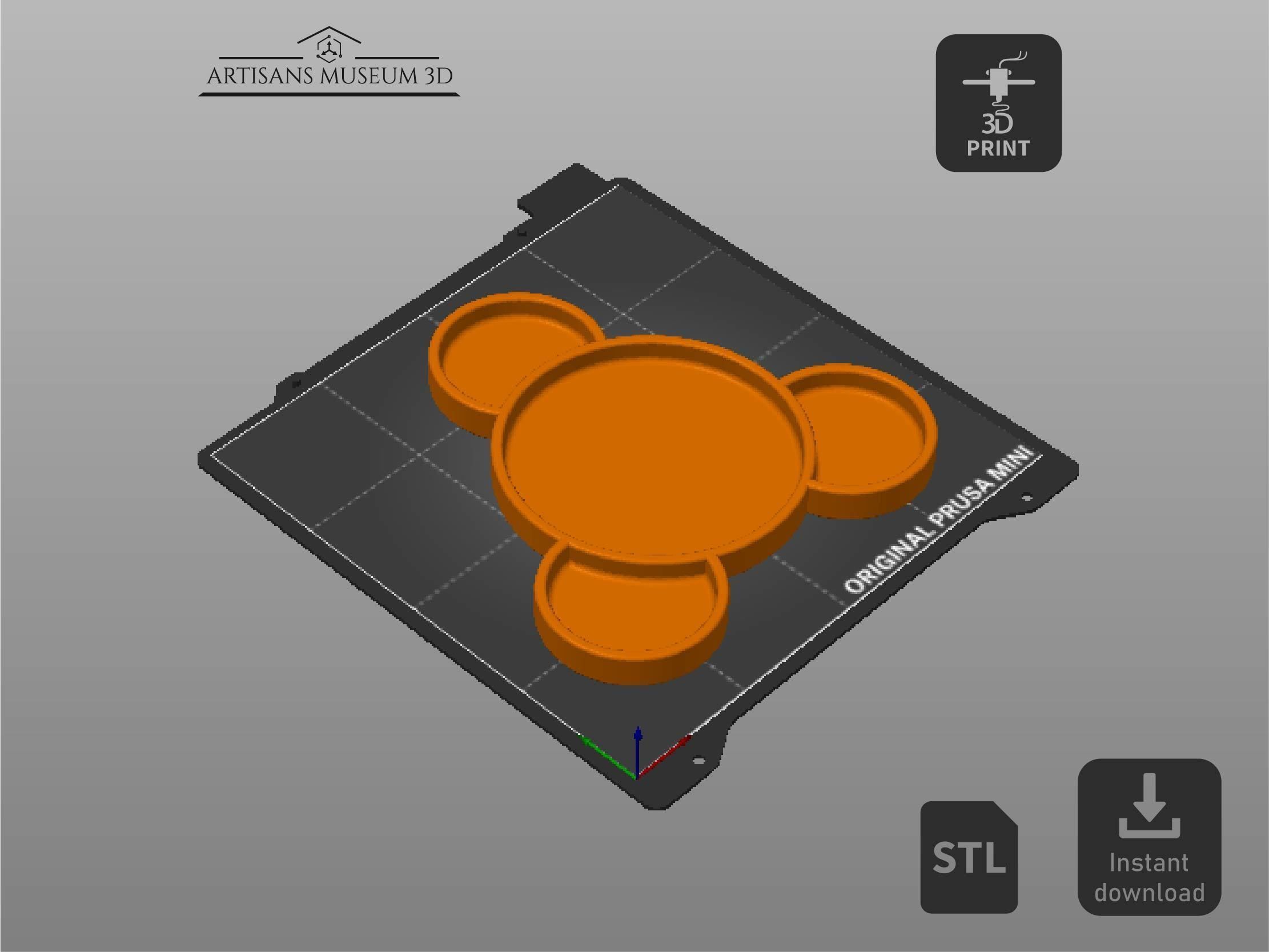 Round Tray V3 Files for CNC and 3D Printer Printing DXF STL 3D model 3D ...