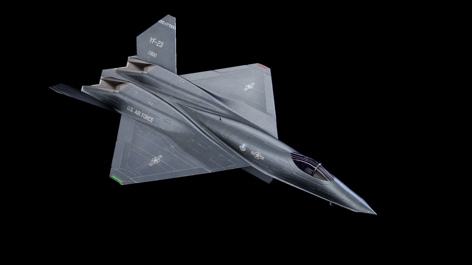 3D model USAF-Northrop YF-23 VR / AR / low-poly | CGTrader