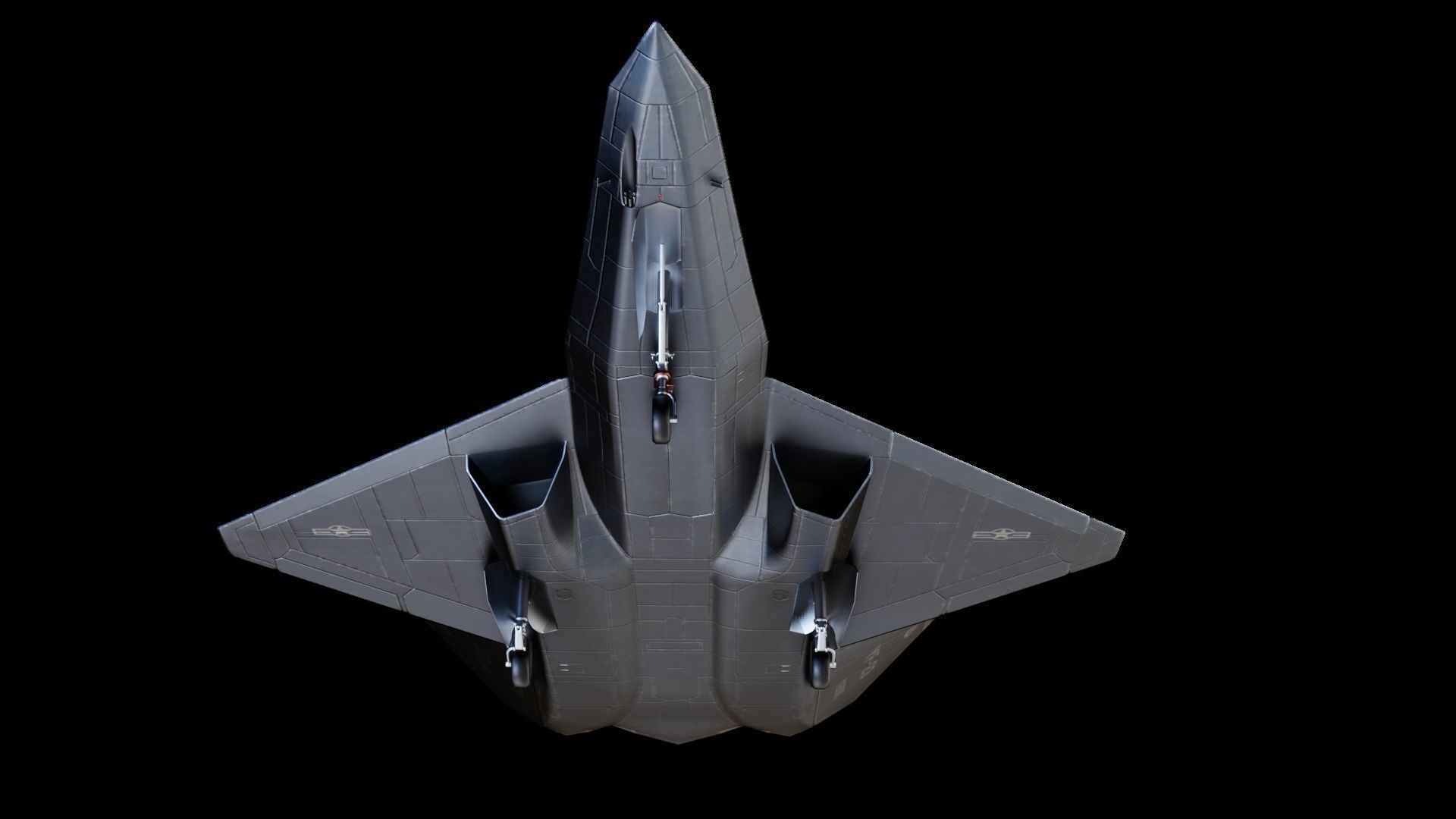 3D model USAF-Northrop YF-23 VR / AR / low-poly | CGTrader