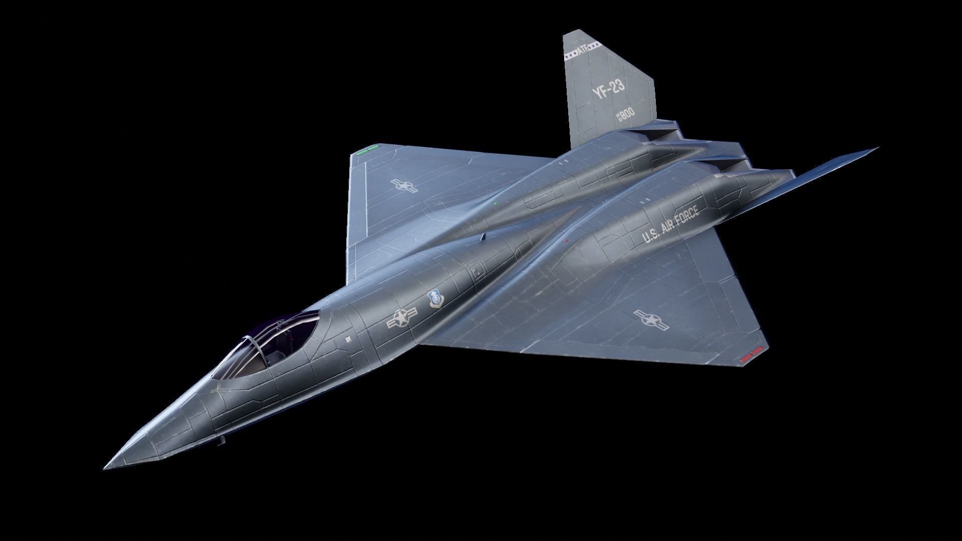 3D model USAF-Northrop YF-23 VR / AR / low-poly | CGTrader