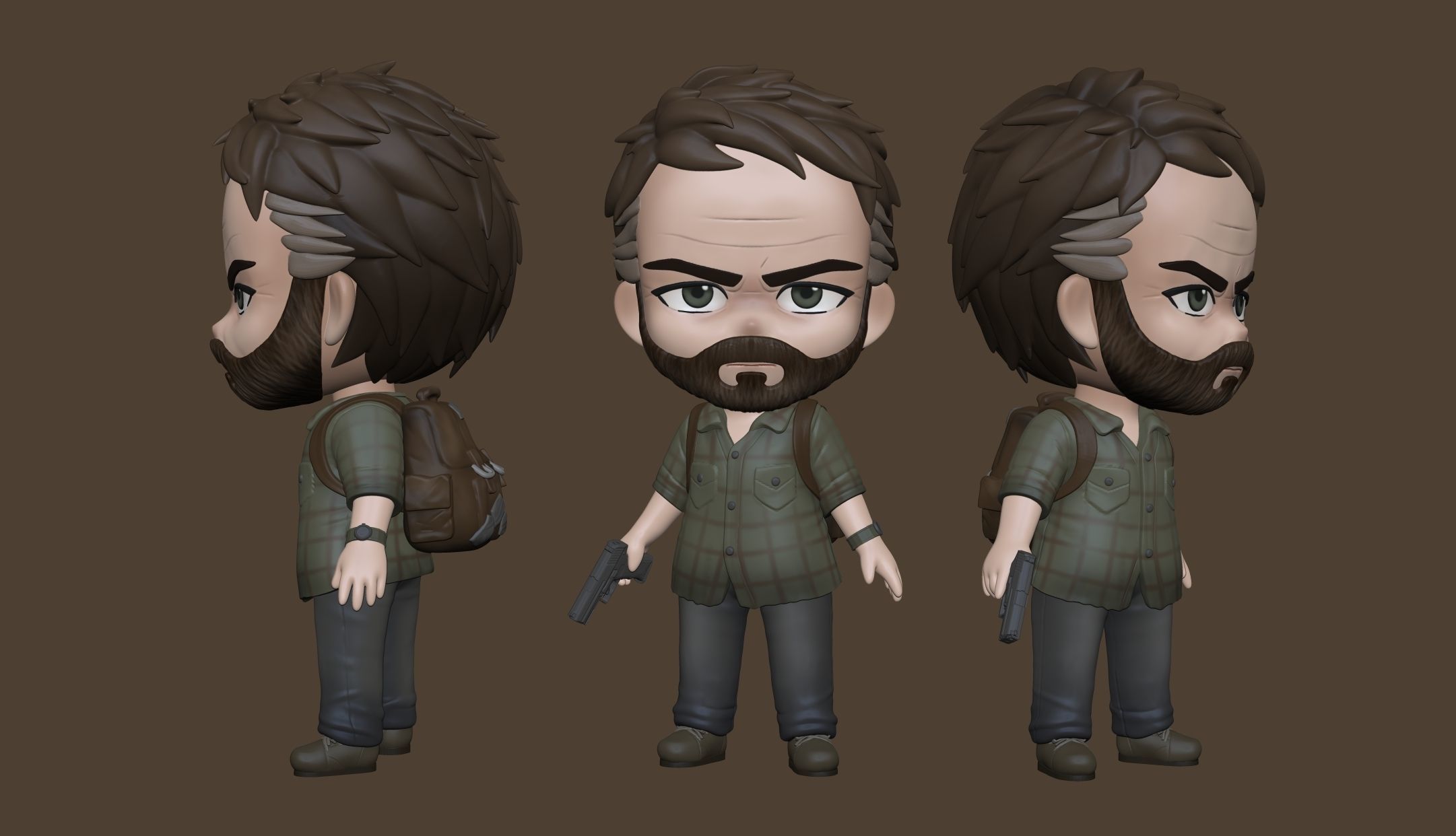 Joel Miller The Last Of Us 3D model 3D printable | CGTrader