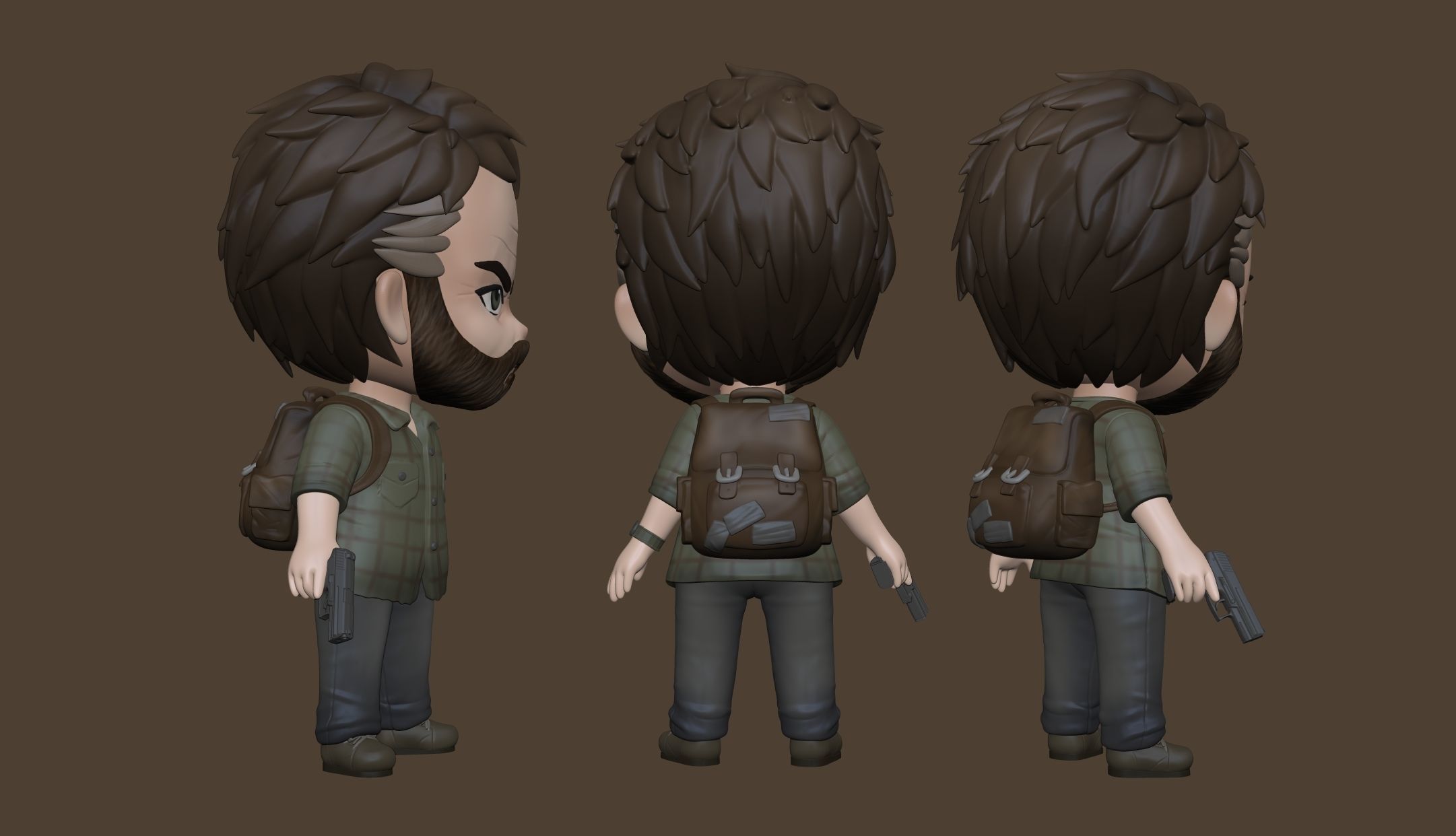 Joel Miller The Last Of Us 3D model 3D printable | CGTrader