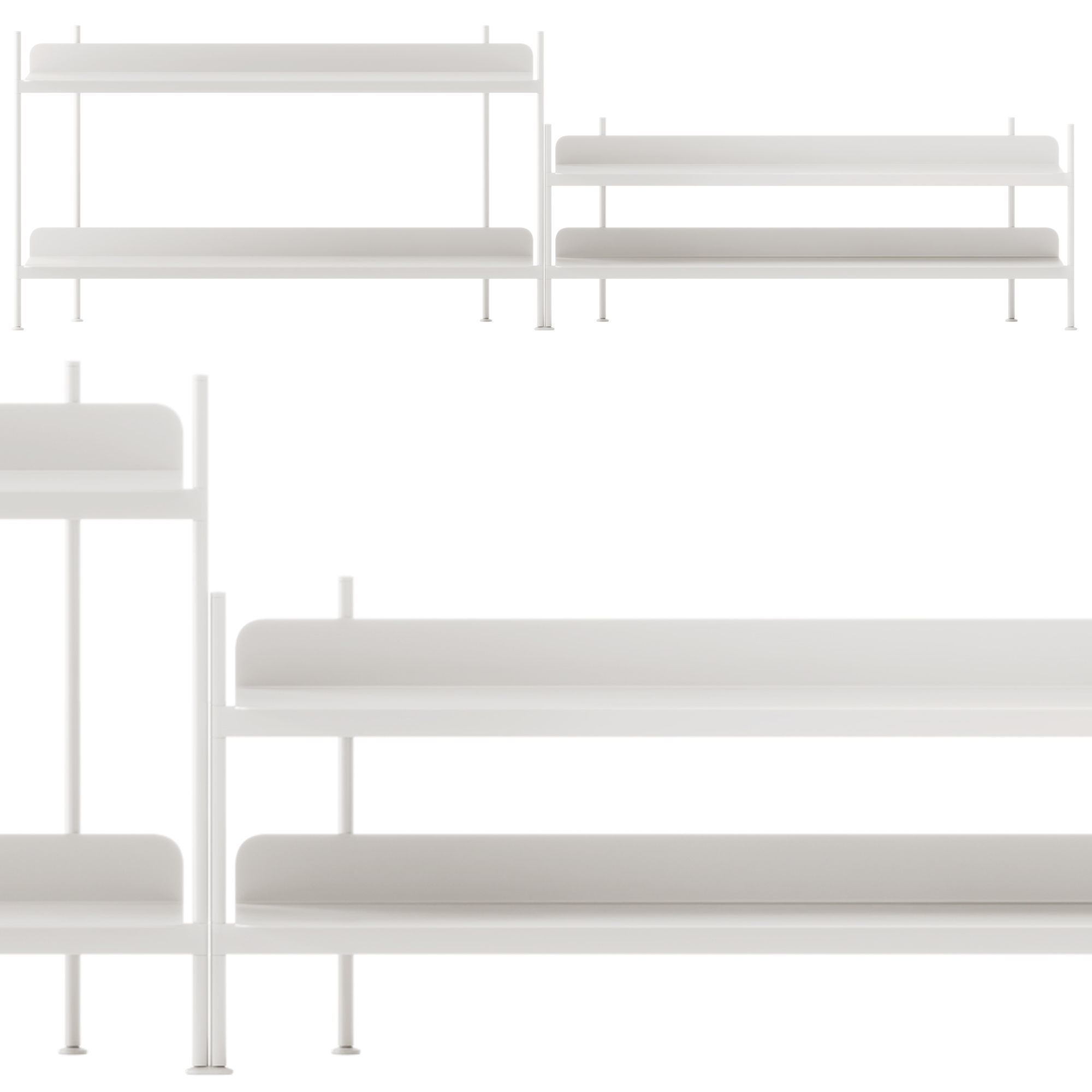 Muuto Compile Shelving System Configurations 5 3D model | CGTrader