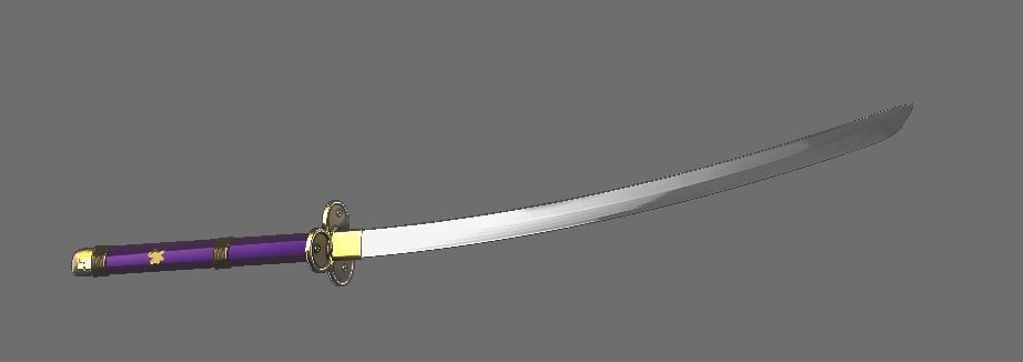 Enma Katana - Roronoa Zoro 3D model 3D printable | CGTrader