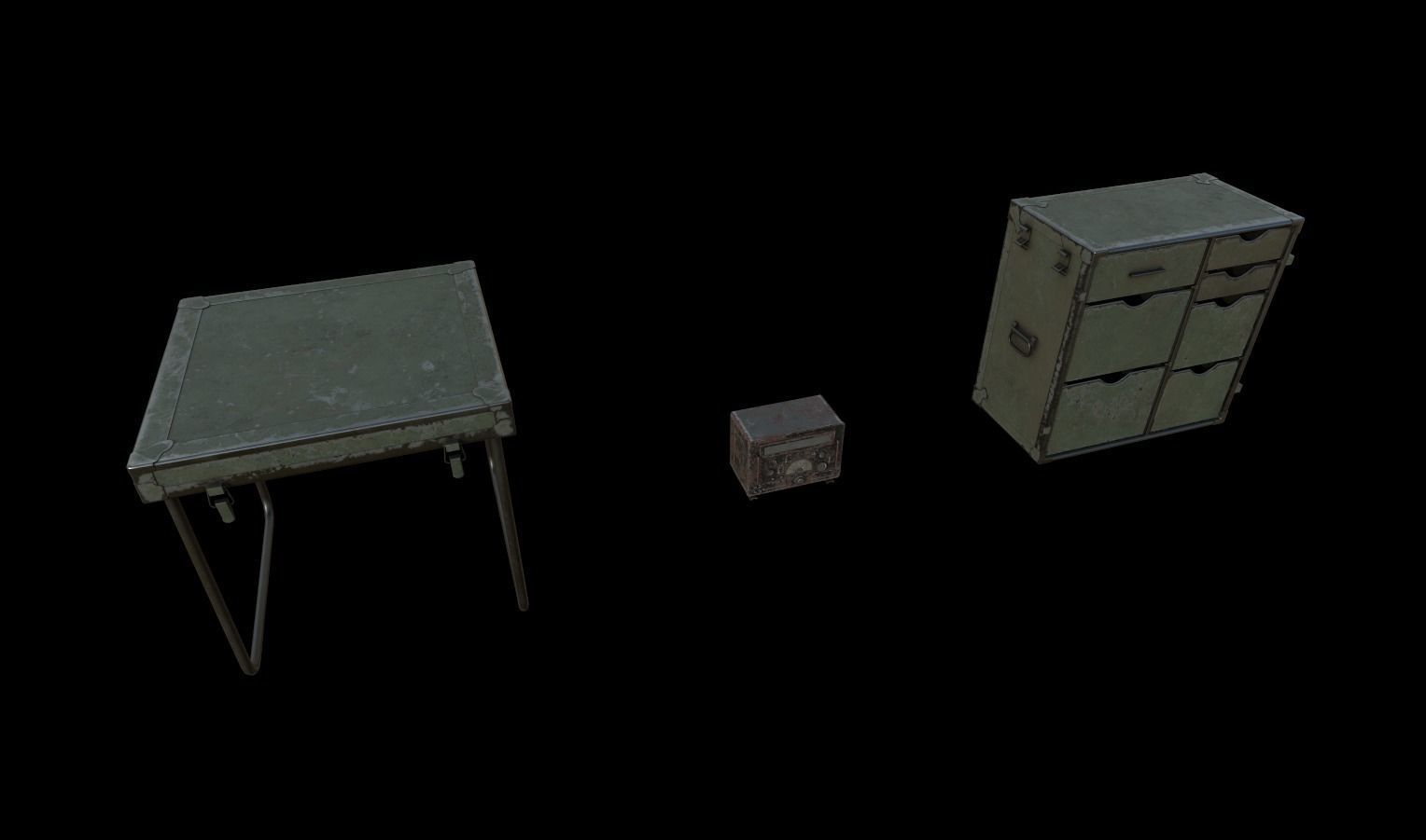 3D model Military Props Pack VR / AR / low-poly | CGTrader