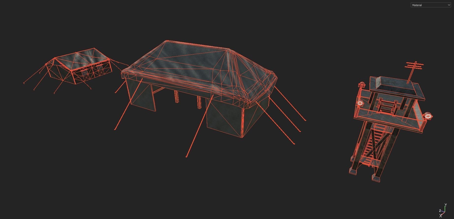 3D model Military Props Pack VR / AR / low-poly | CGTrader