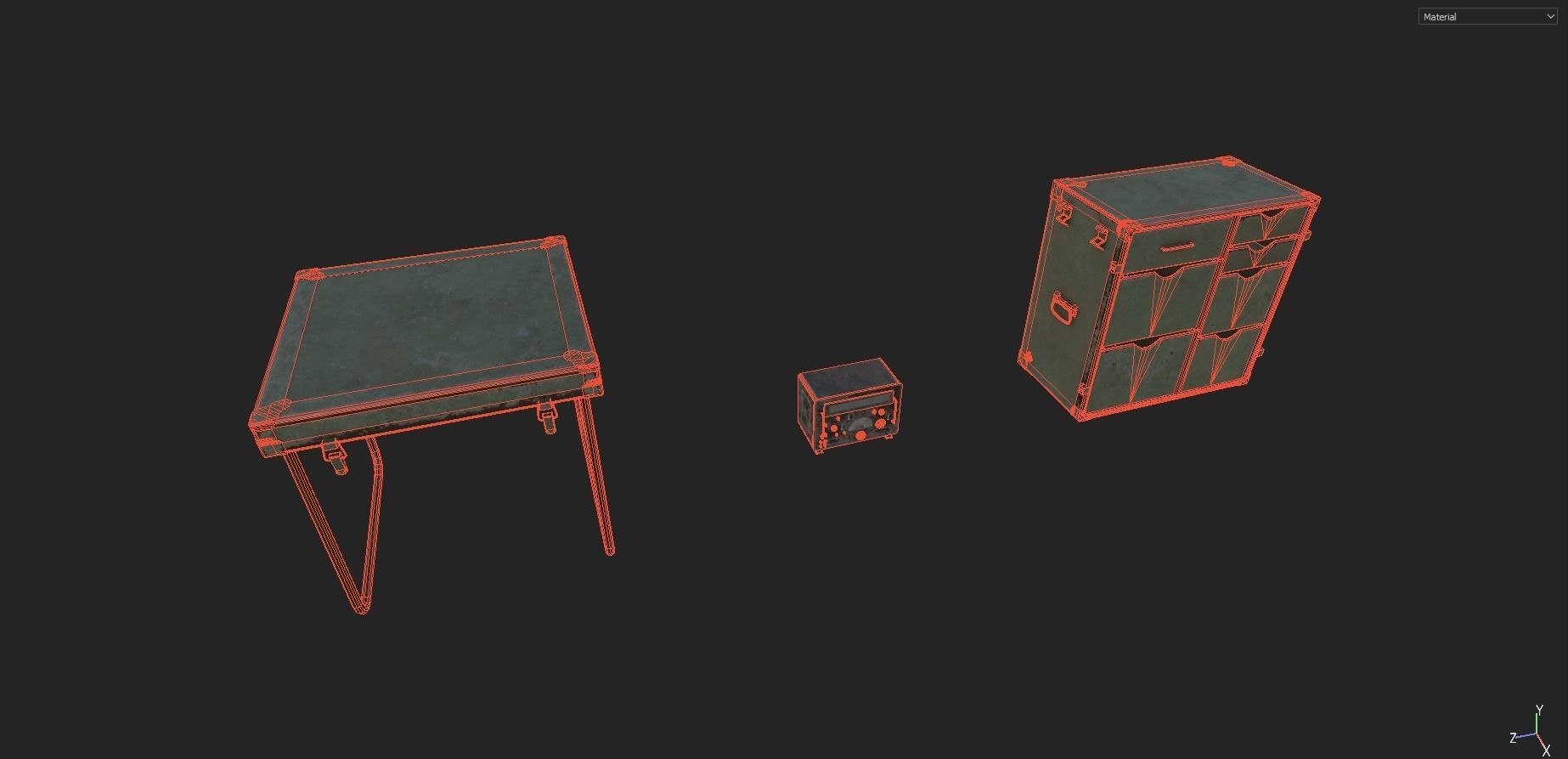 3D model Military Props Pack VR / AR / low-poly | CGTrader