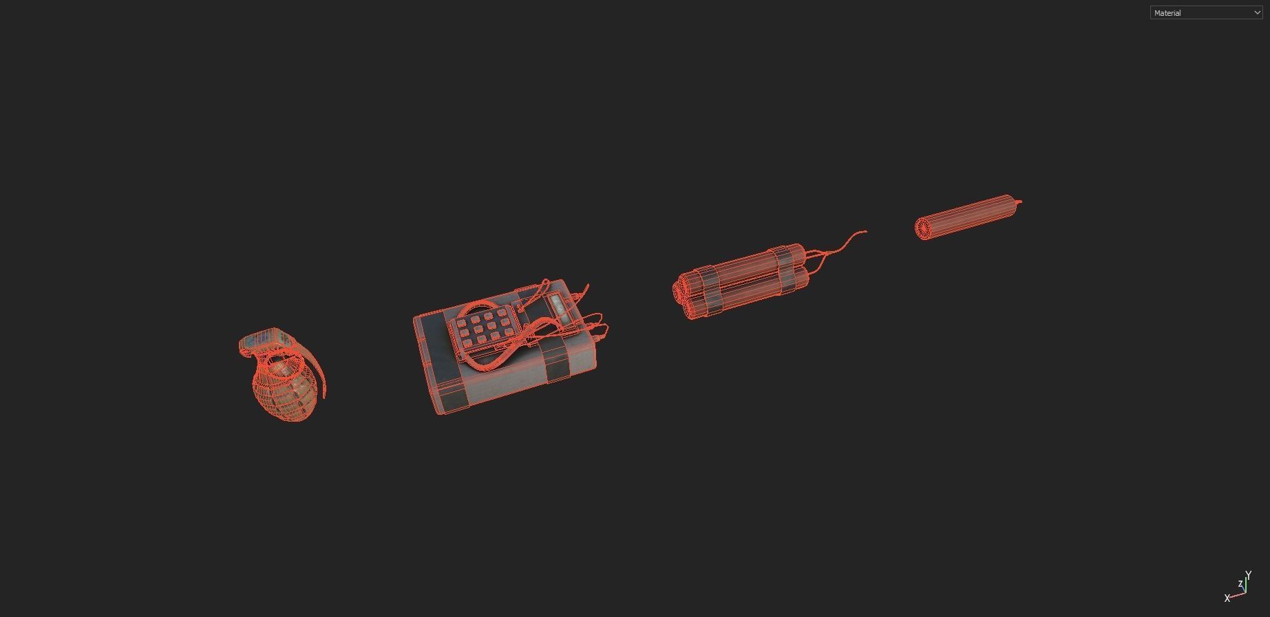 3D model Military Props Pack VR / AR / low-poly | CGTrader