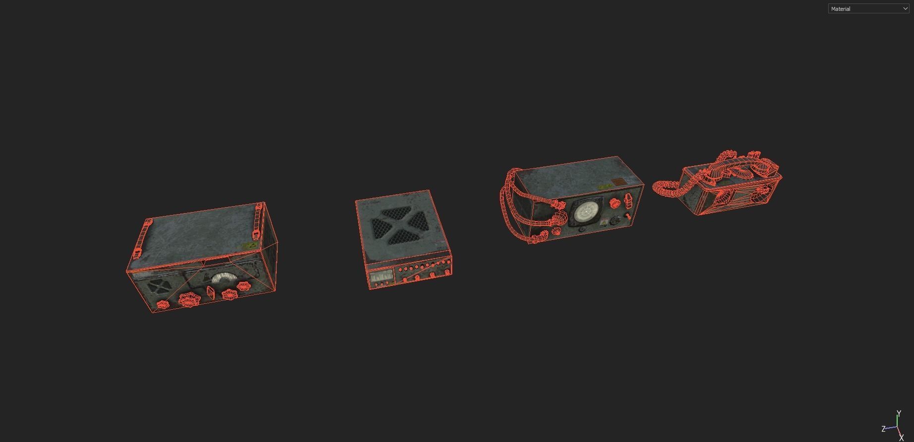 3D model Military Props Pack VR / AR / low-poly | CGTrader