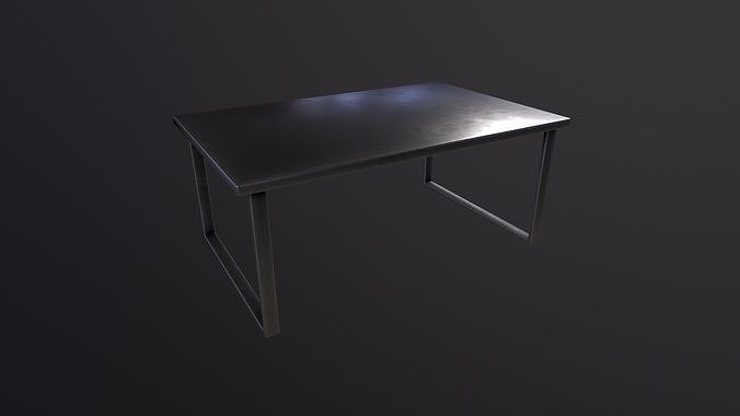 3D model Black Metal Modern Table 3D Model VR / AR / low-poly | CGTrader