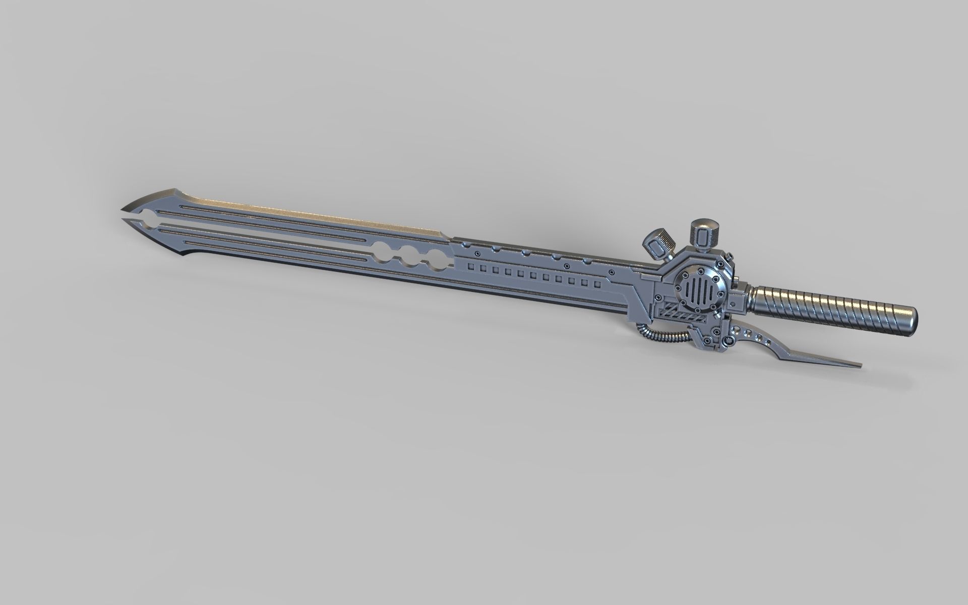 sword steampunk 2 3D print model 3D model 3D printable | CGTrader