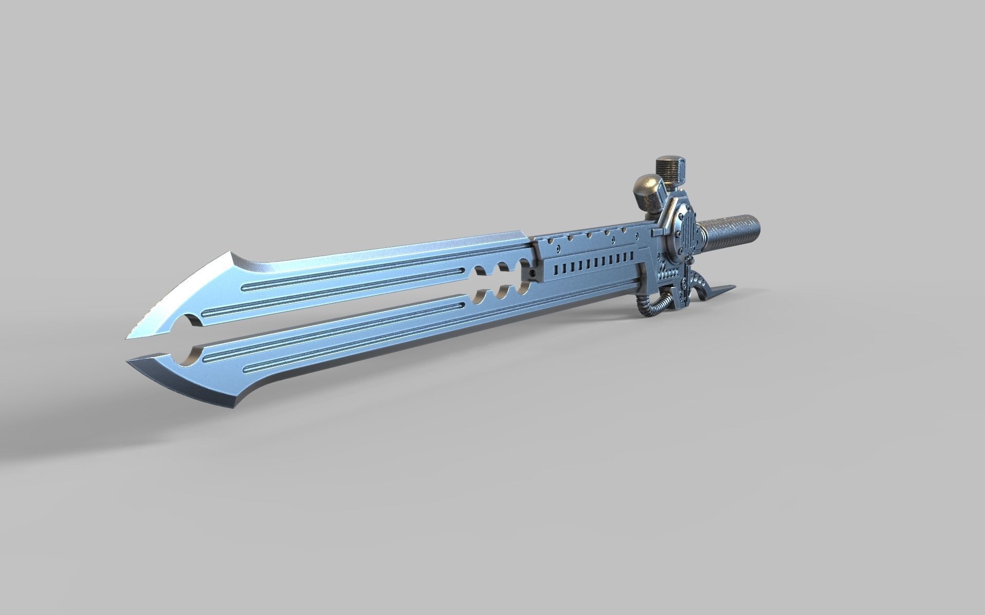 sword steampunk 2 3D print model 3D model 3D printable | CGTrader