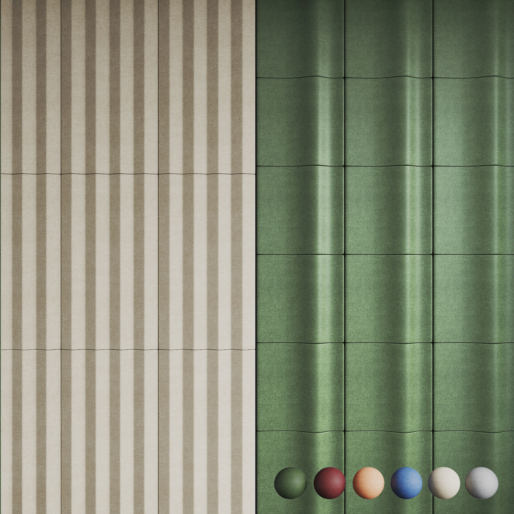 WOVEN ACOUSTIC AND EMBOSSED PANEL 3D model | CGTrader